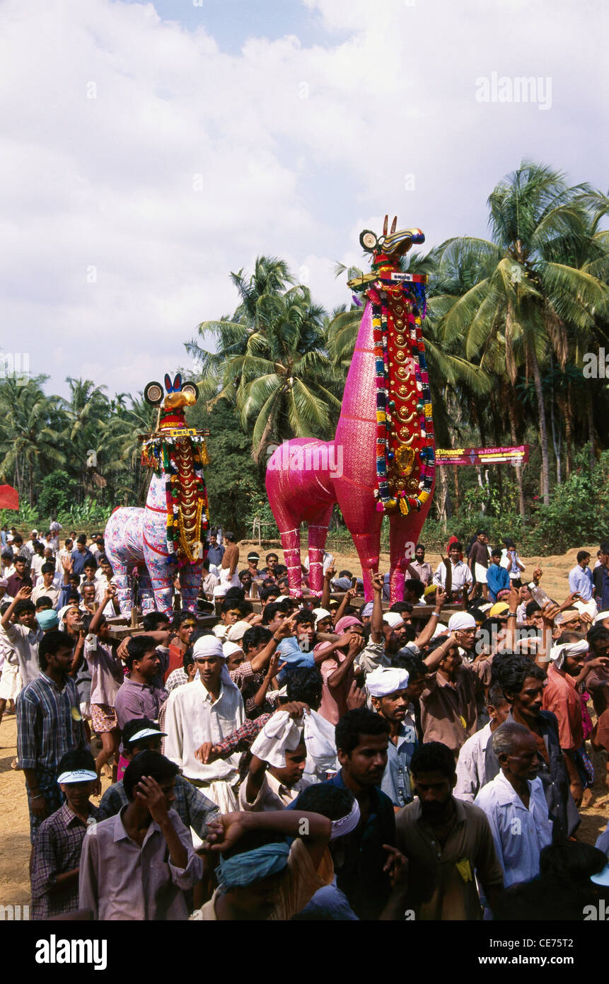 MAA 82346 : animal replicas in mamangam indian festival at machadu ...