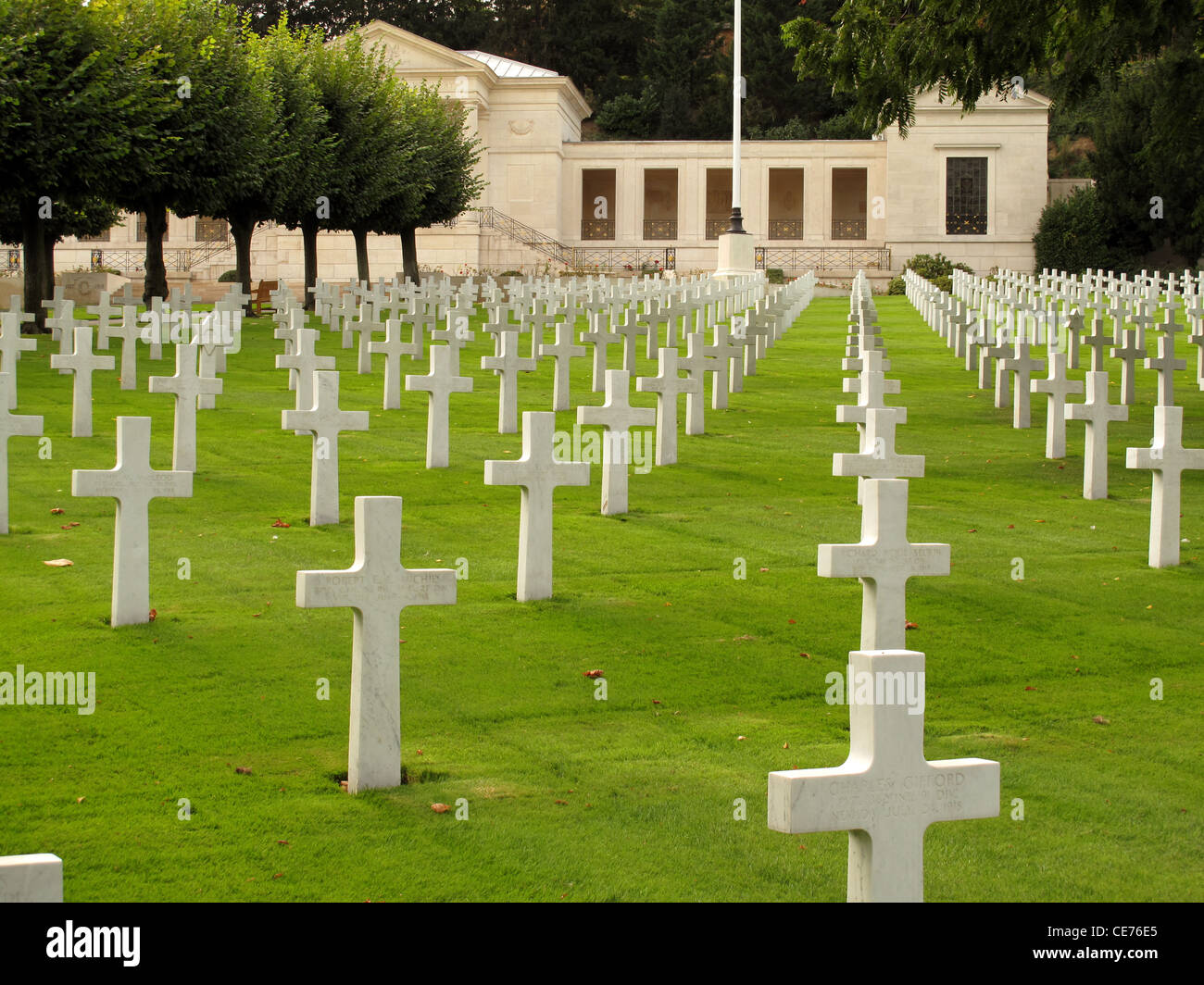 American Military Cemetery At Mont Valerien High Resolution Stock ...