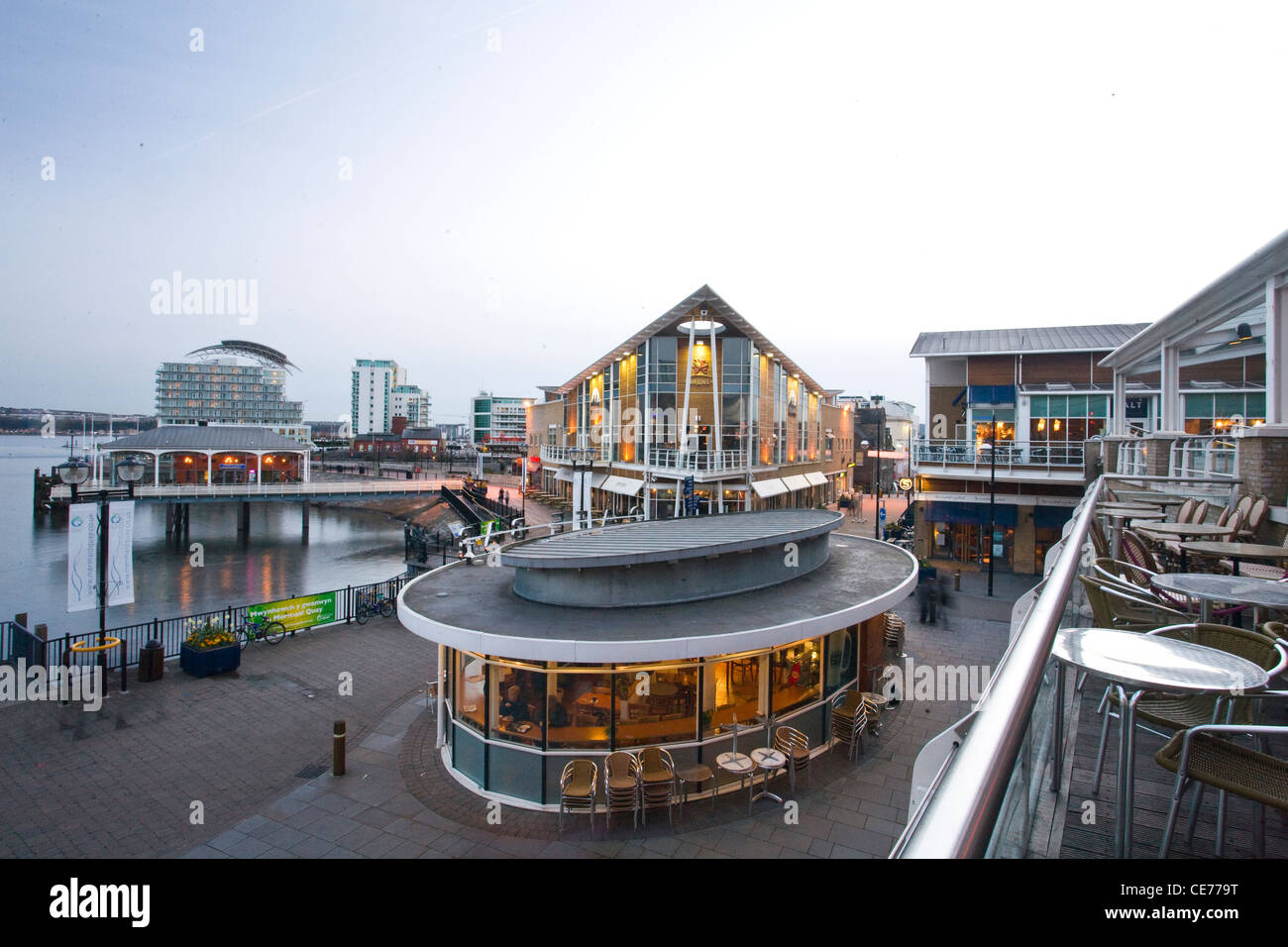 Mermaid Quay in Cardiff Bay Stock Photo - Alamy