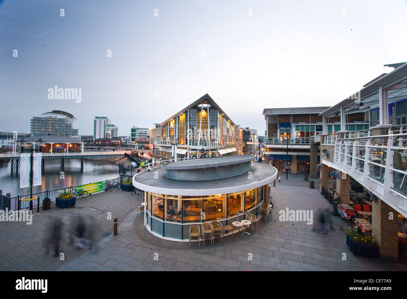 Mermaid Quay in Cardiff Bay Stock Photo - Alamy