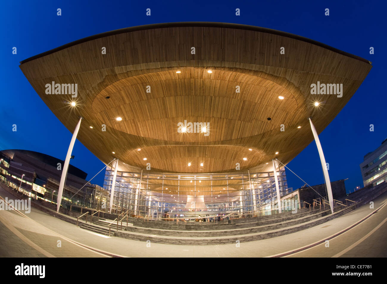 National Assembly for Wales, Cardiff Bay Stock Photo - Alamy