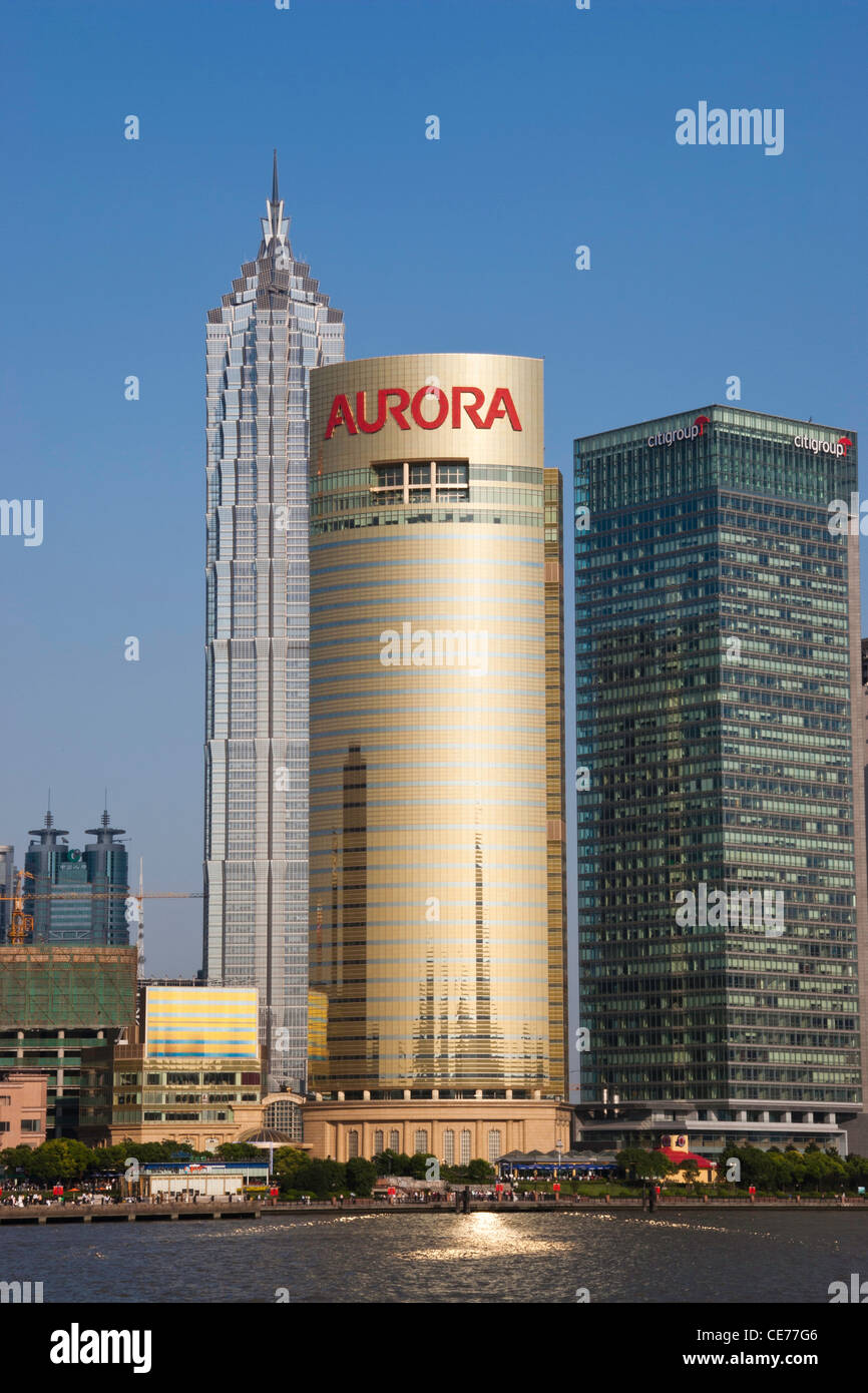 Aurora Plaza Building and Jinmao Tower Shanghai Stock Photo - Alamy