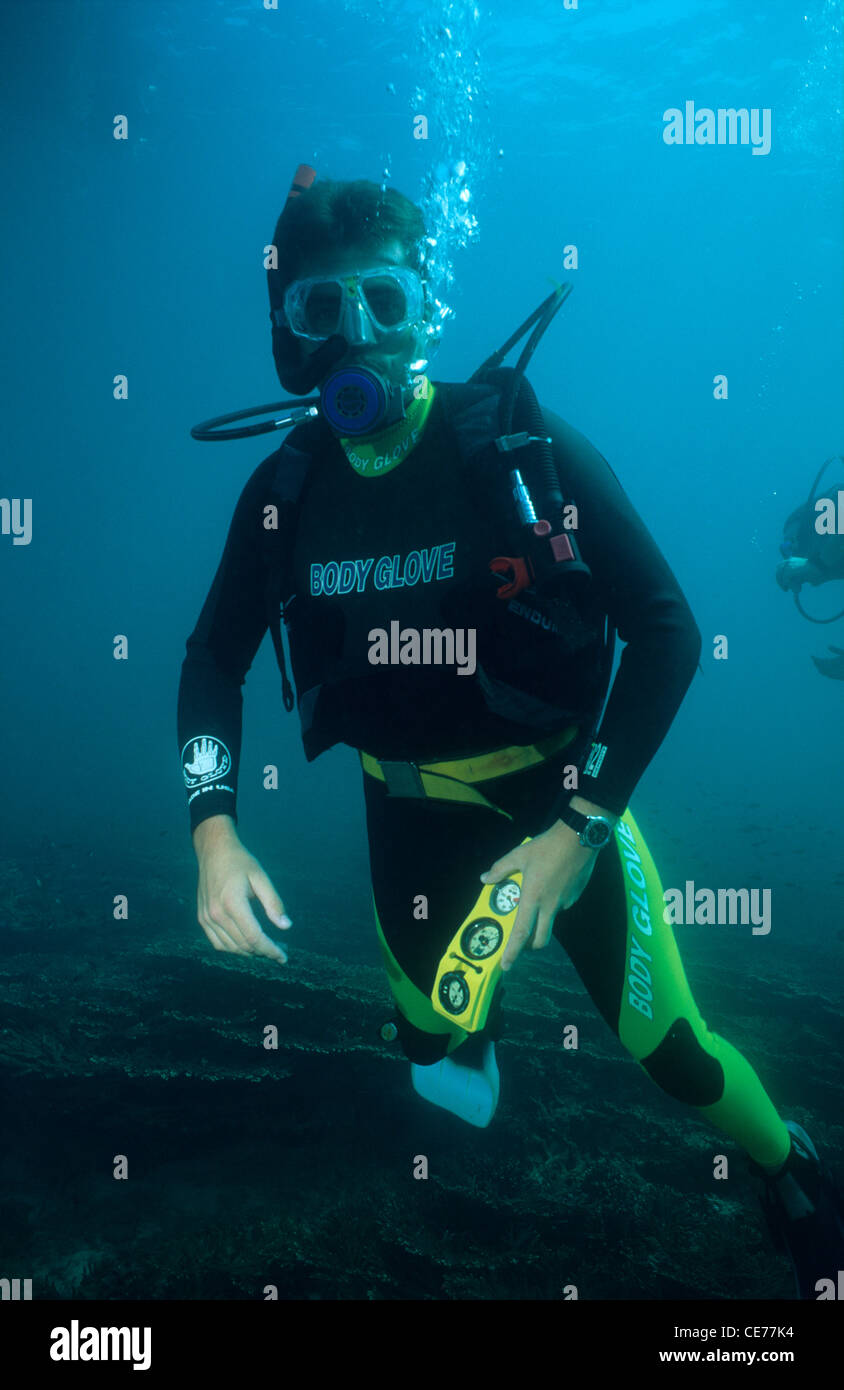 Underwater scuba diver Stock Photo - Alamy