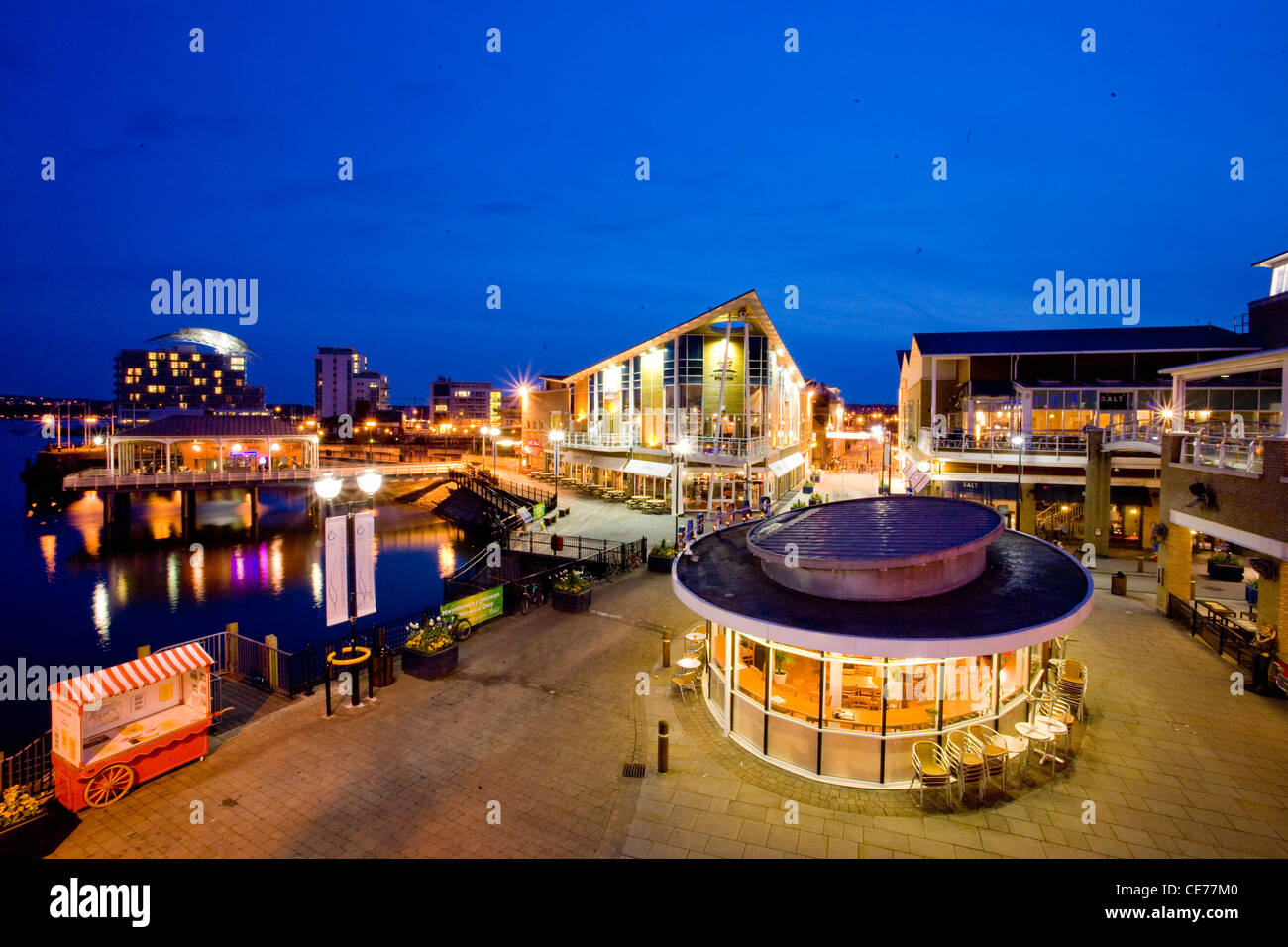 Mermaid Quay in Cardiff Bay Stock Photo - Alamy