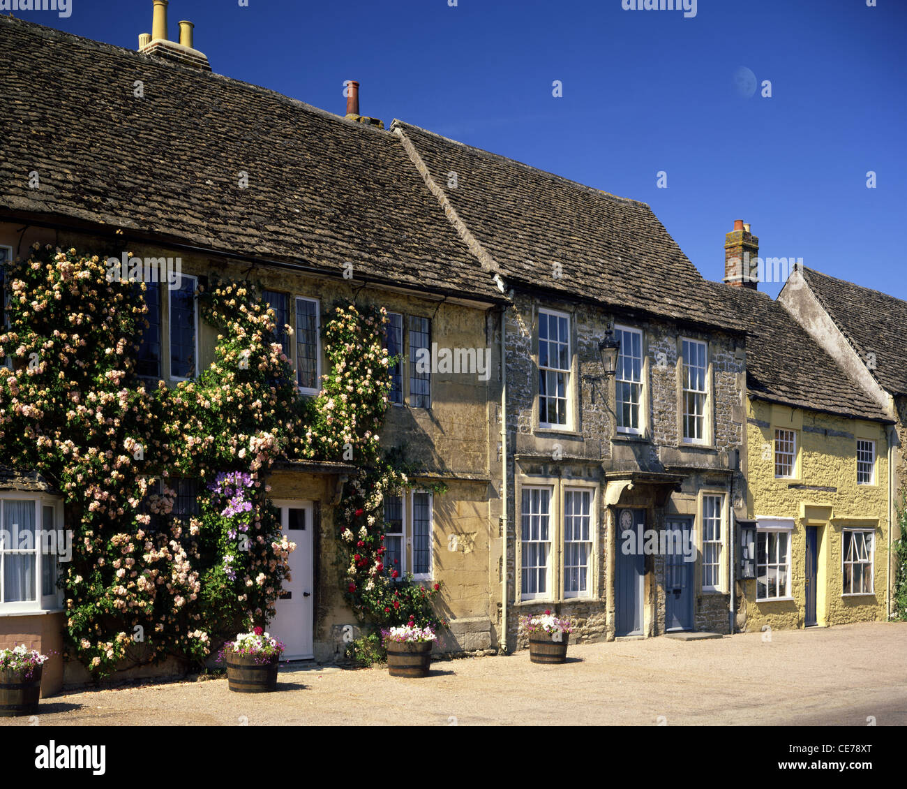 GB - WILTSHIRE: High Street at Lacock Village Stock Photo - Alamy