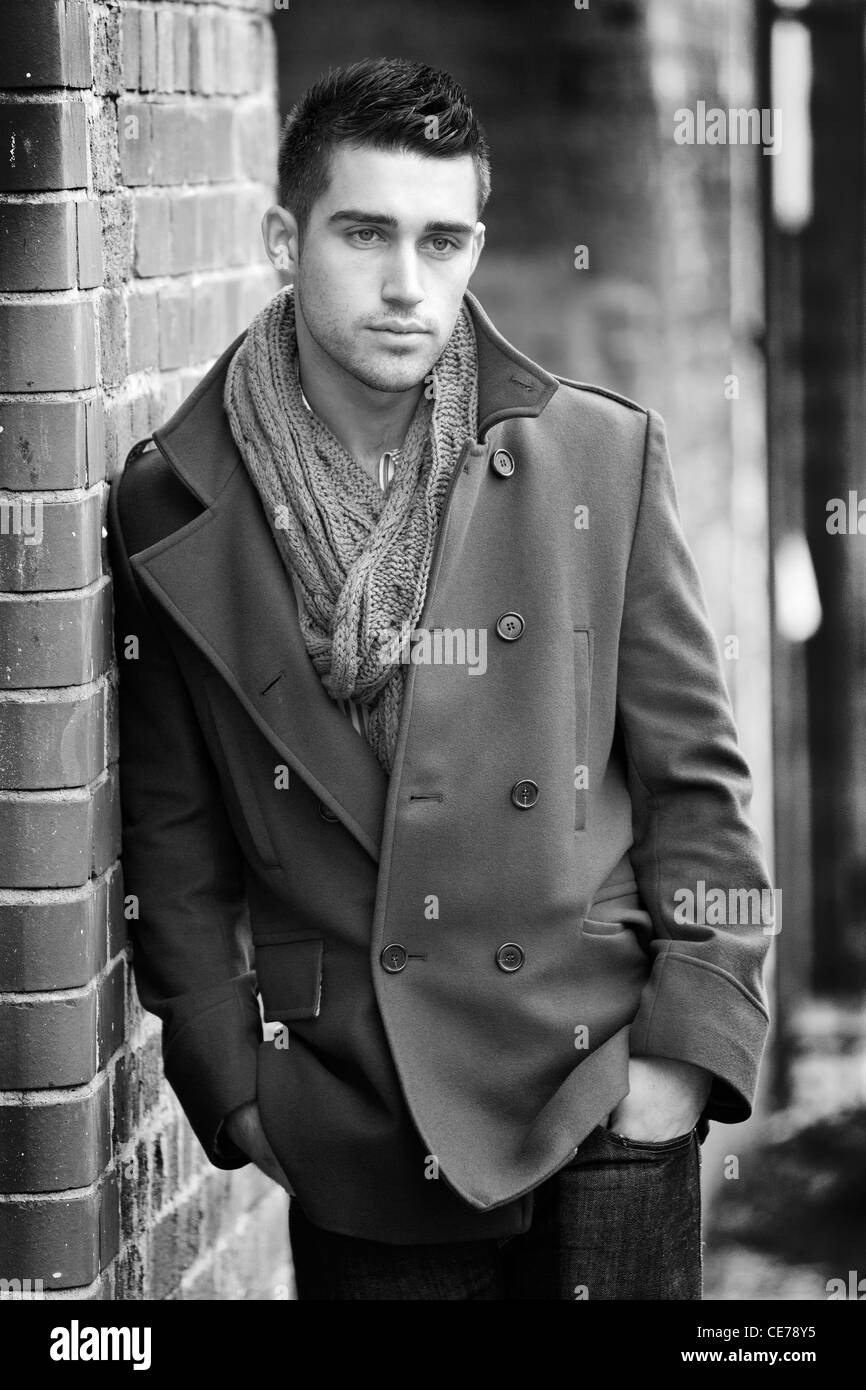 Male model striking pose in hi-res stock photography and images - Alamy