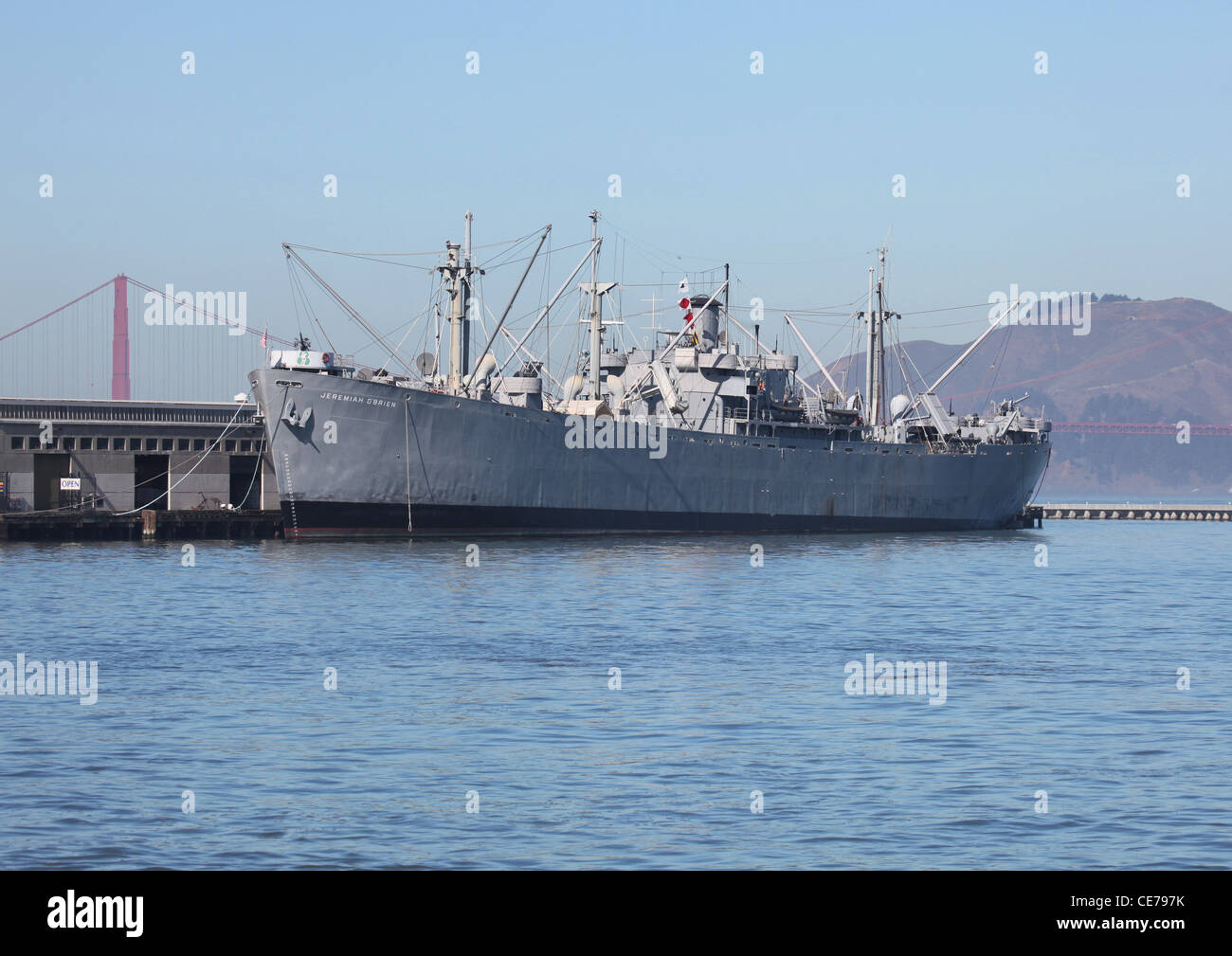Jeremiah O'Brien, a restored WW 2 Liberty Ship at Fort Mason, on the ...