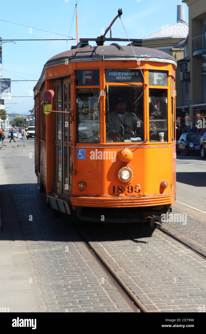 San Francisco's Municipal Railway vintage tramcar No. 1893 Stock Photo ...