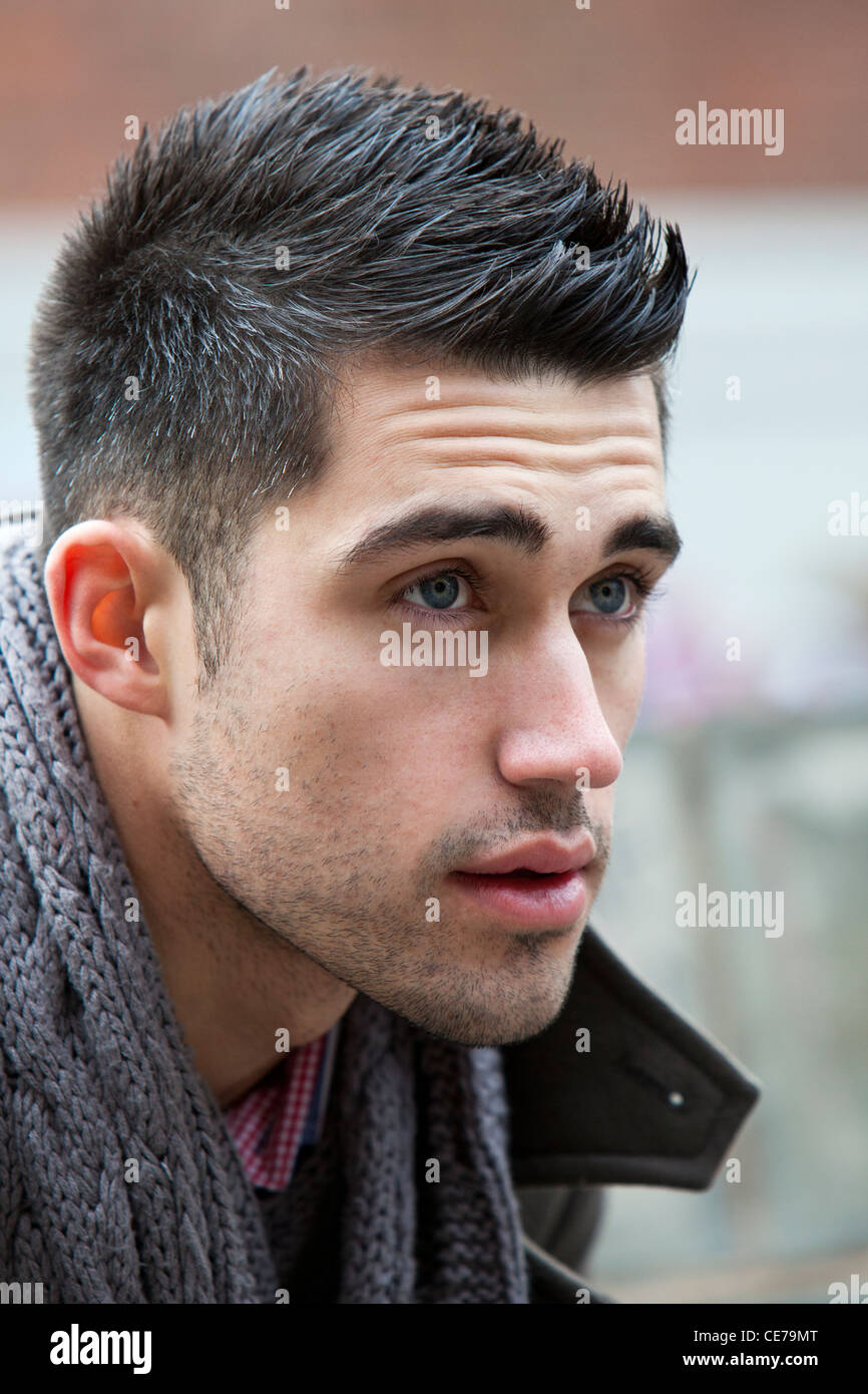 male posing in an outdoor urban setting Stock Photo - Alamy