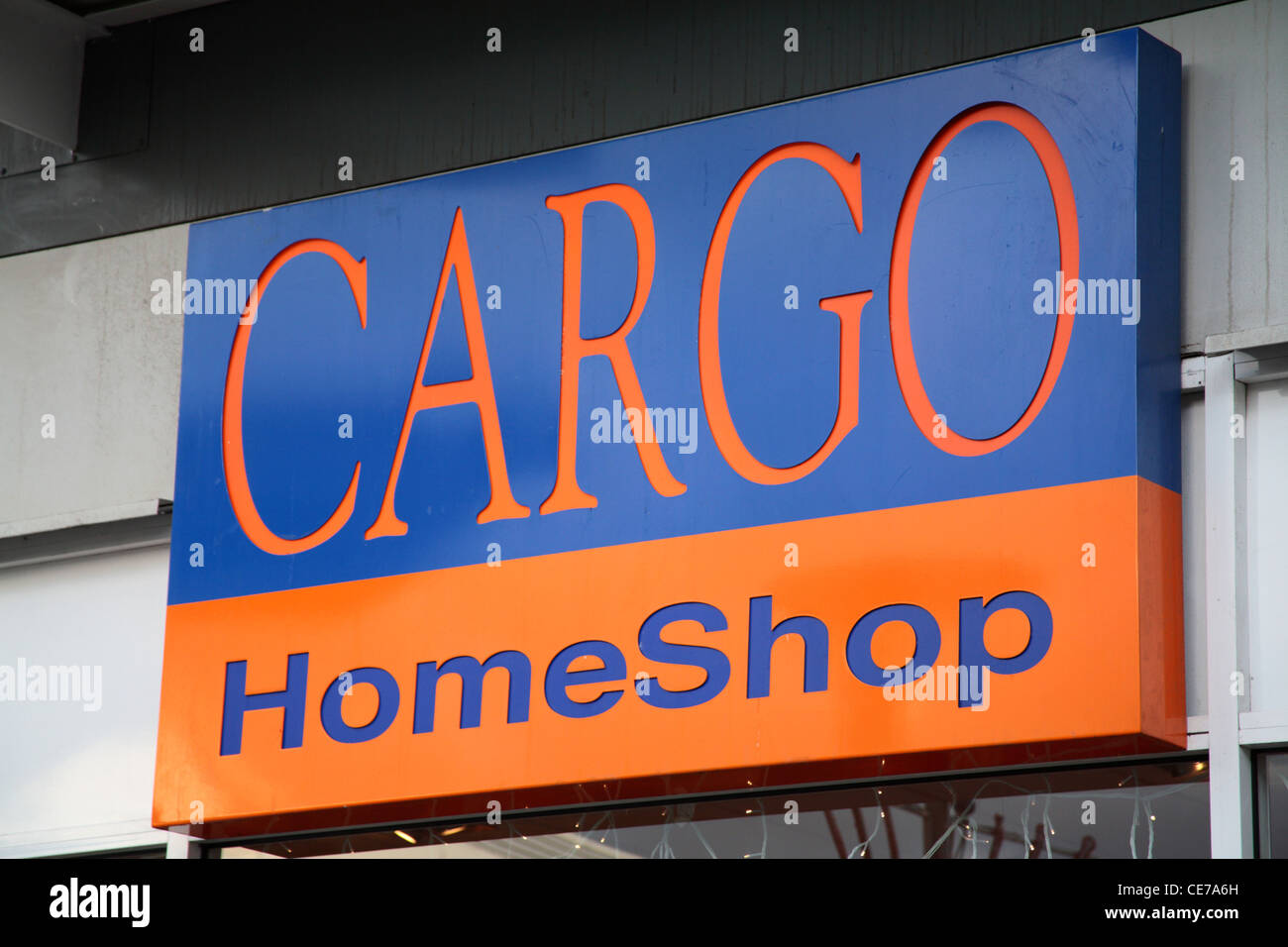 Cargo Homeshop sign Stock Photo - Alamy