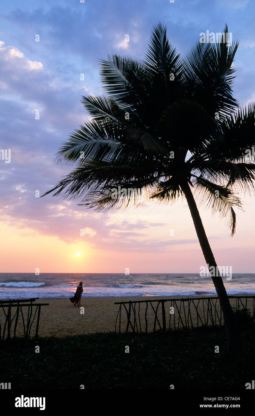 Sunset on Kalutara beach, Sri Lanka Stock Photo - Alamy