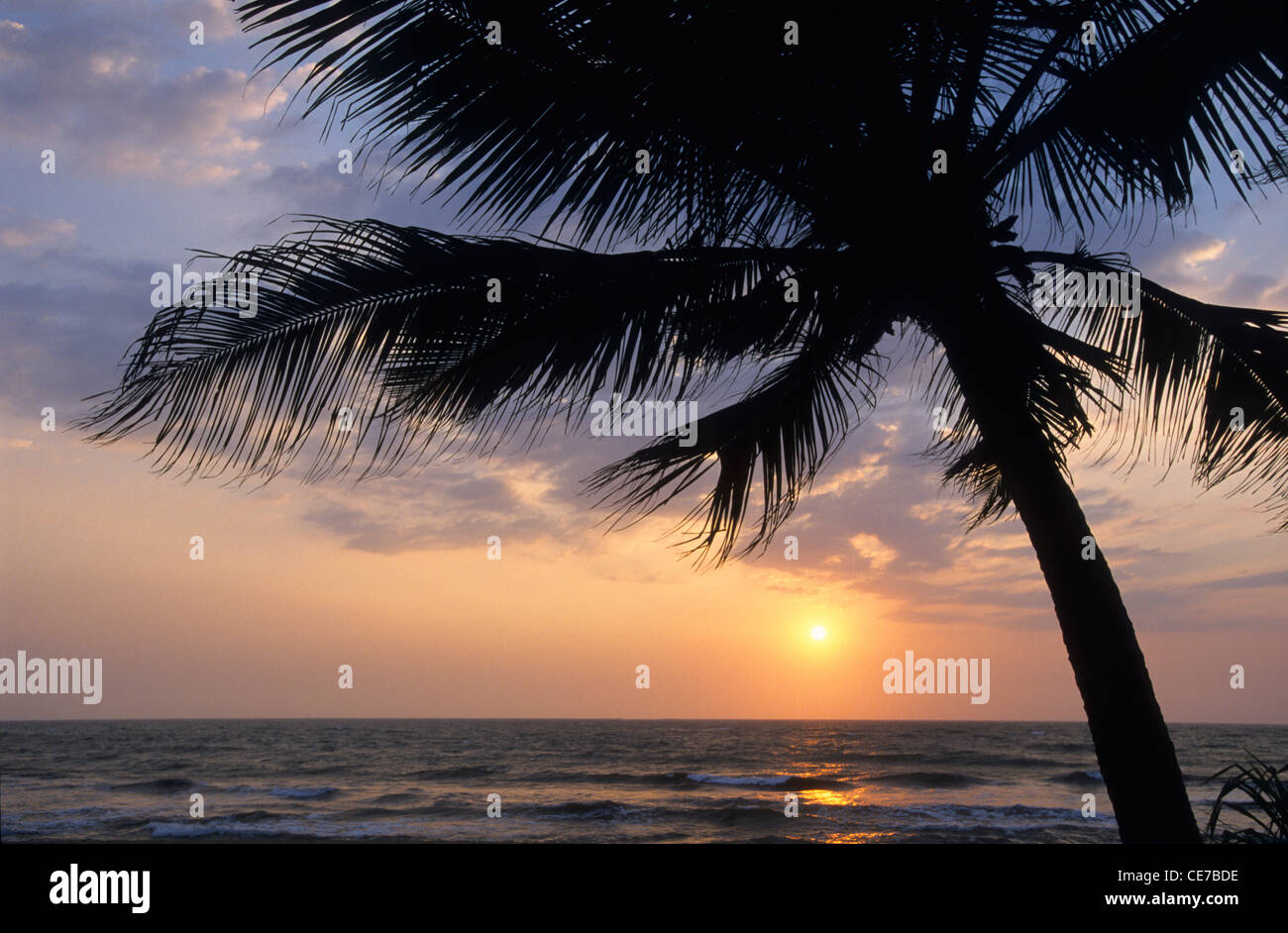 Sunset on Kalutara beach, Sri Lanka Stock Photo - Alamy