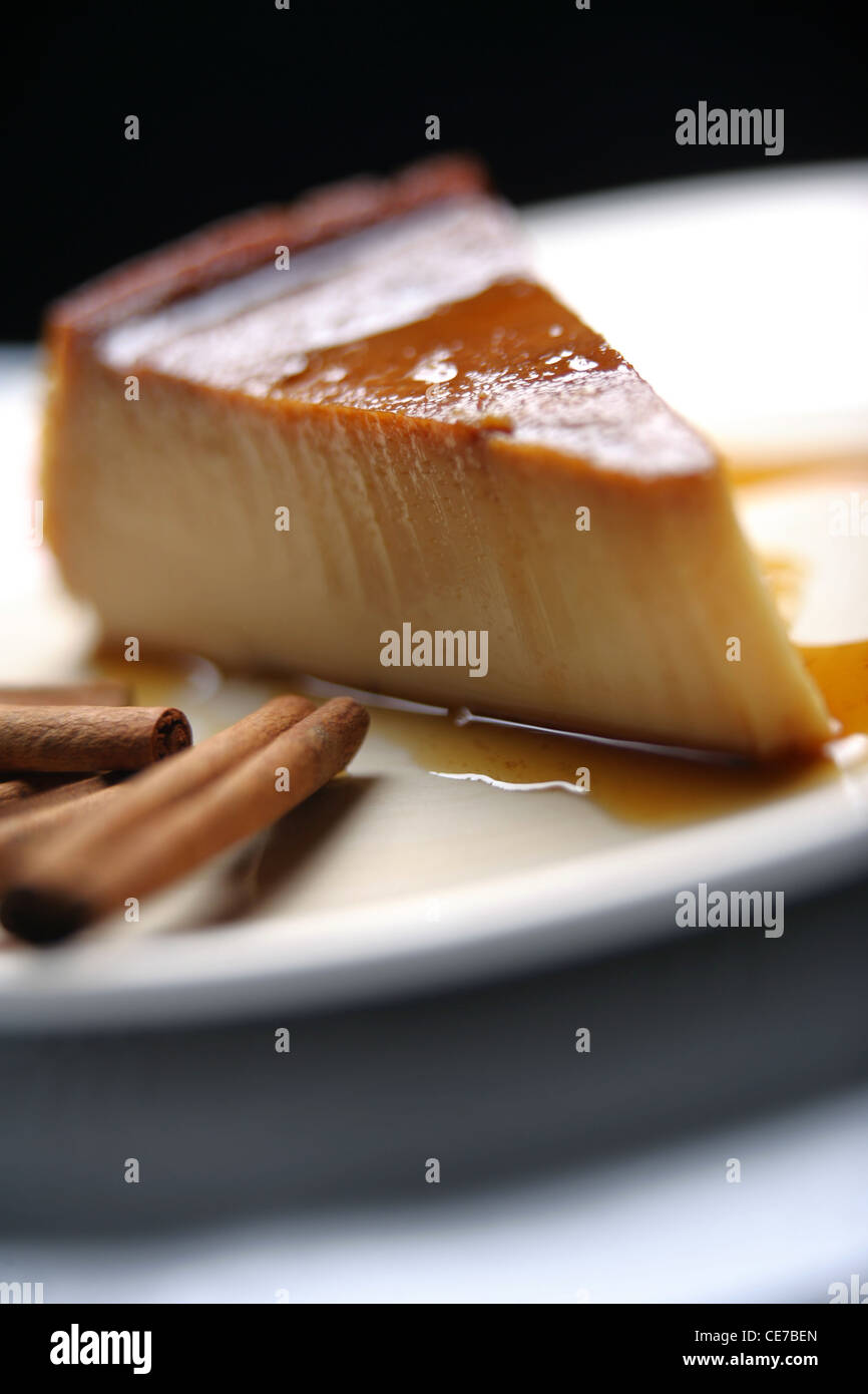 HOMEMADE CARAMEL PUDDING Stock Photo - Alamy