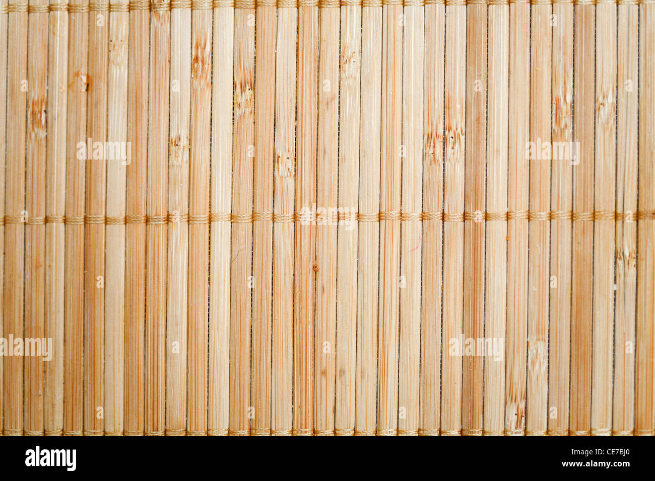 natural bamboo slatted mat background Stock Photo - Alamy