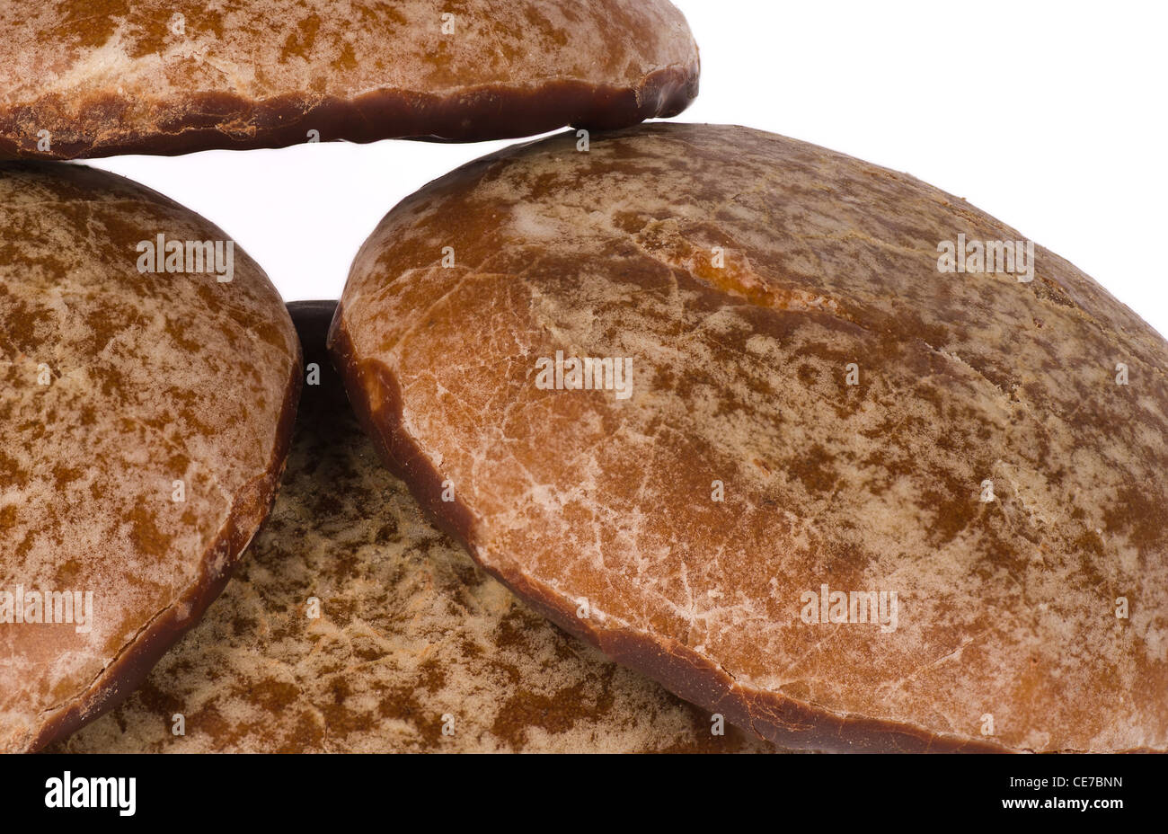 Closeup take of some traditional ginger biscuits Stock Photo - Alamy