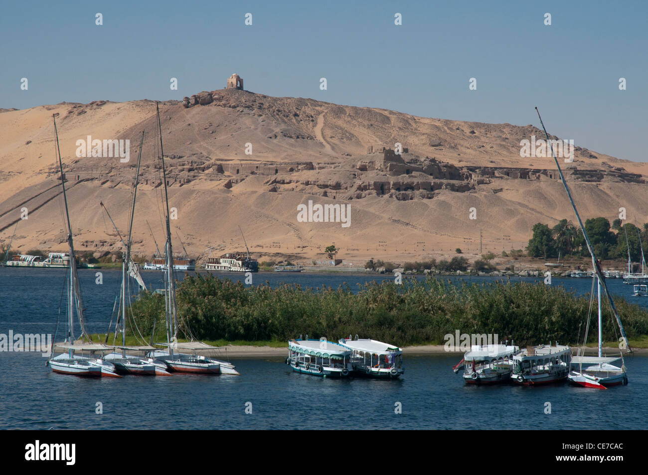 Elephantine Island at Aswan Stock Photo - Alamy