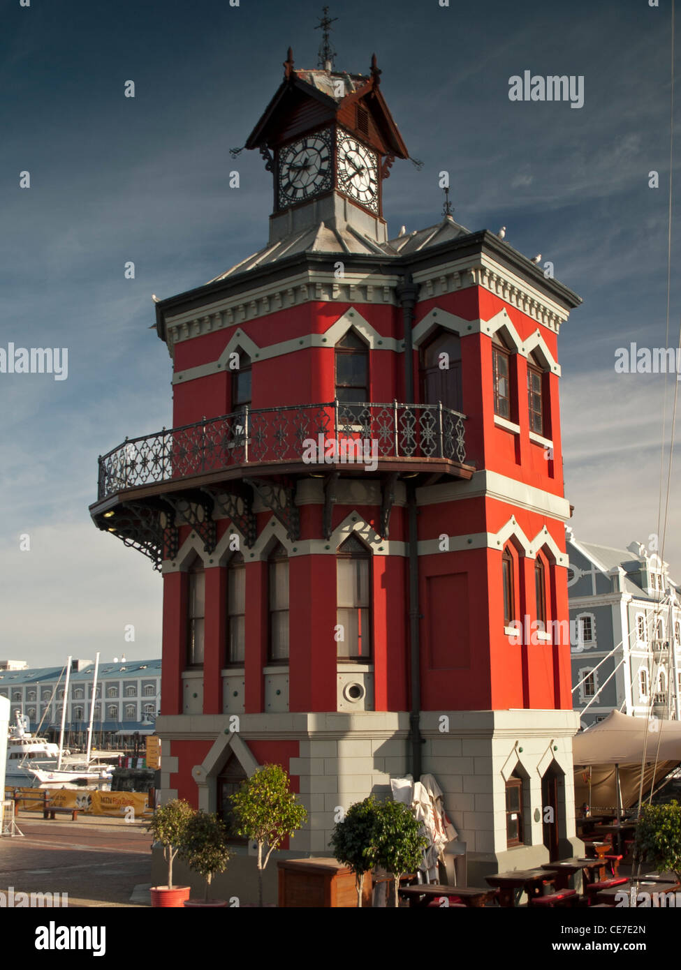 Clock Tower at waterfront in Cape Town, South Africa Stock Photo - Alamy