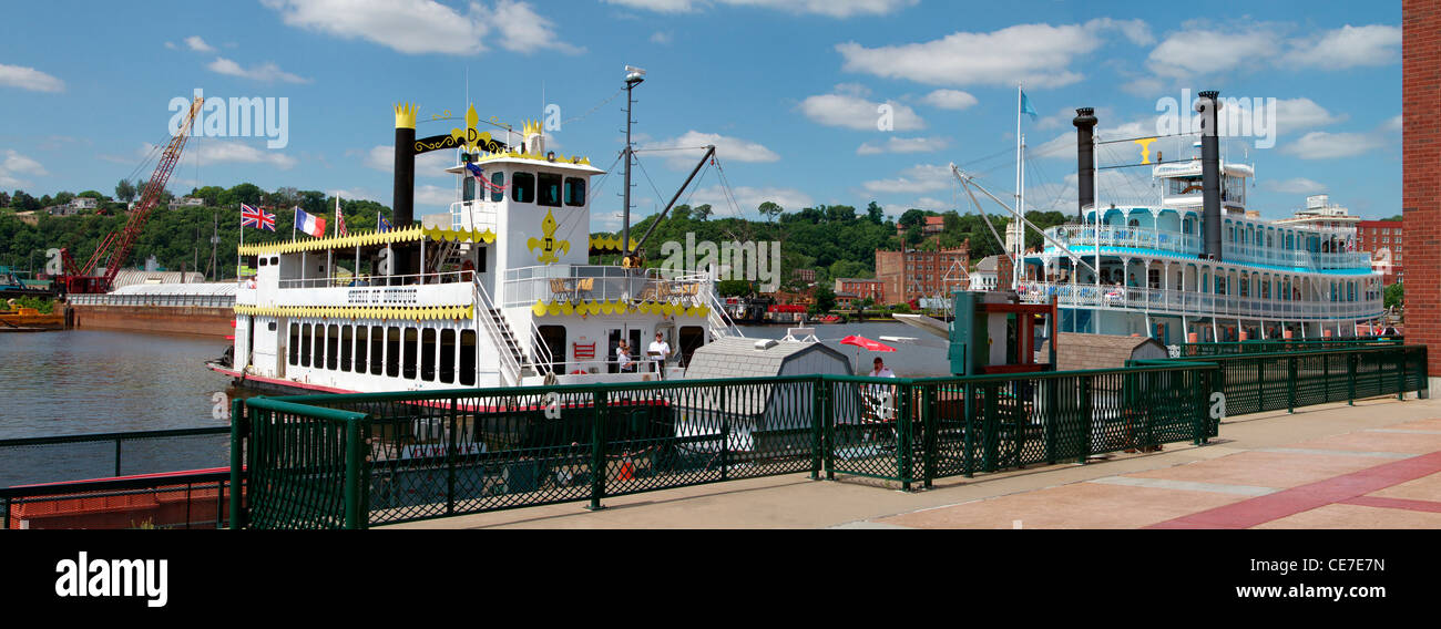 IA, Dubuque, Riverboats Twilight and Spirit of Dubuque, Port of Dubuque ...