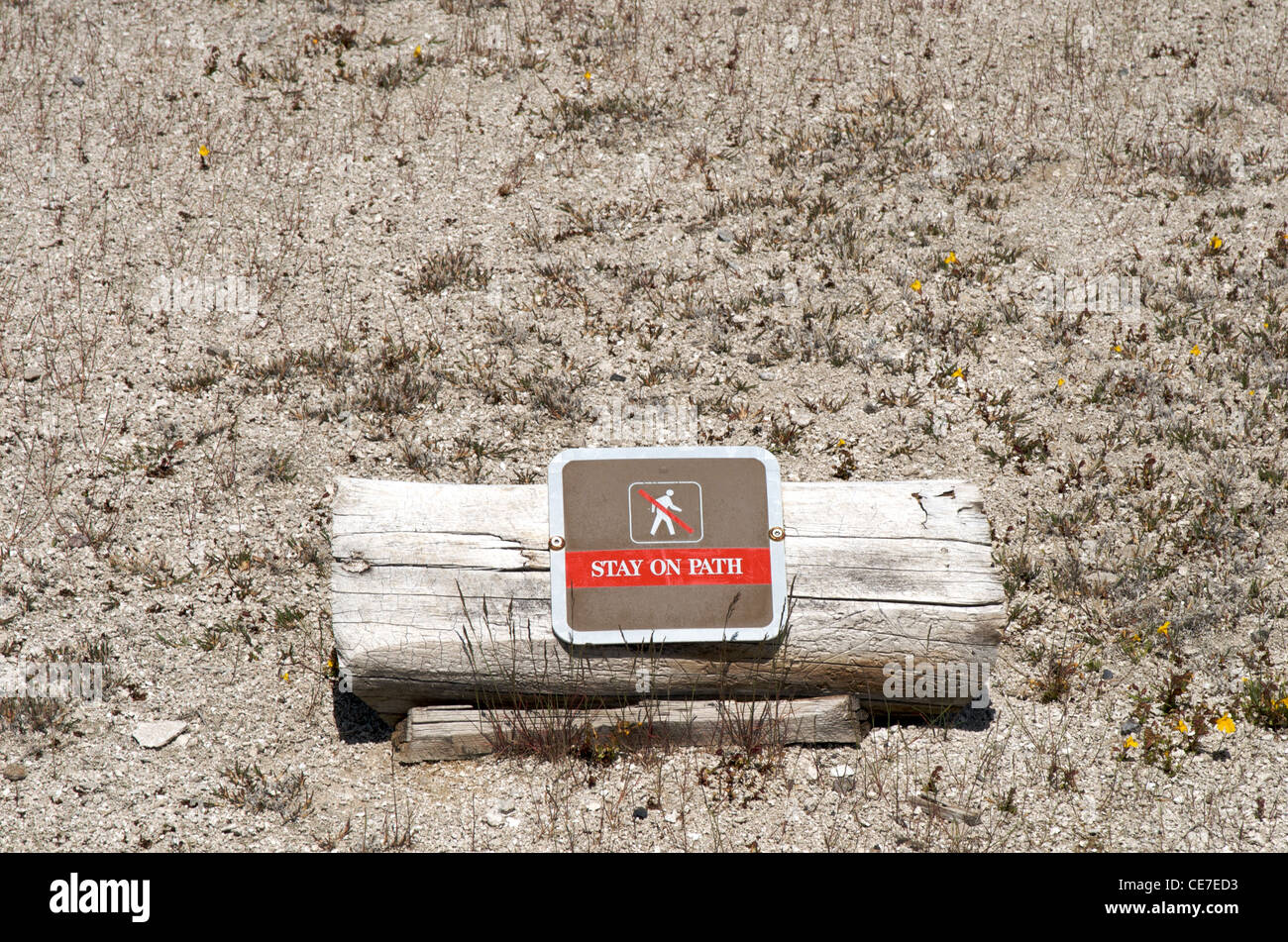 Stay On The Path Stock Photo - Alamy