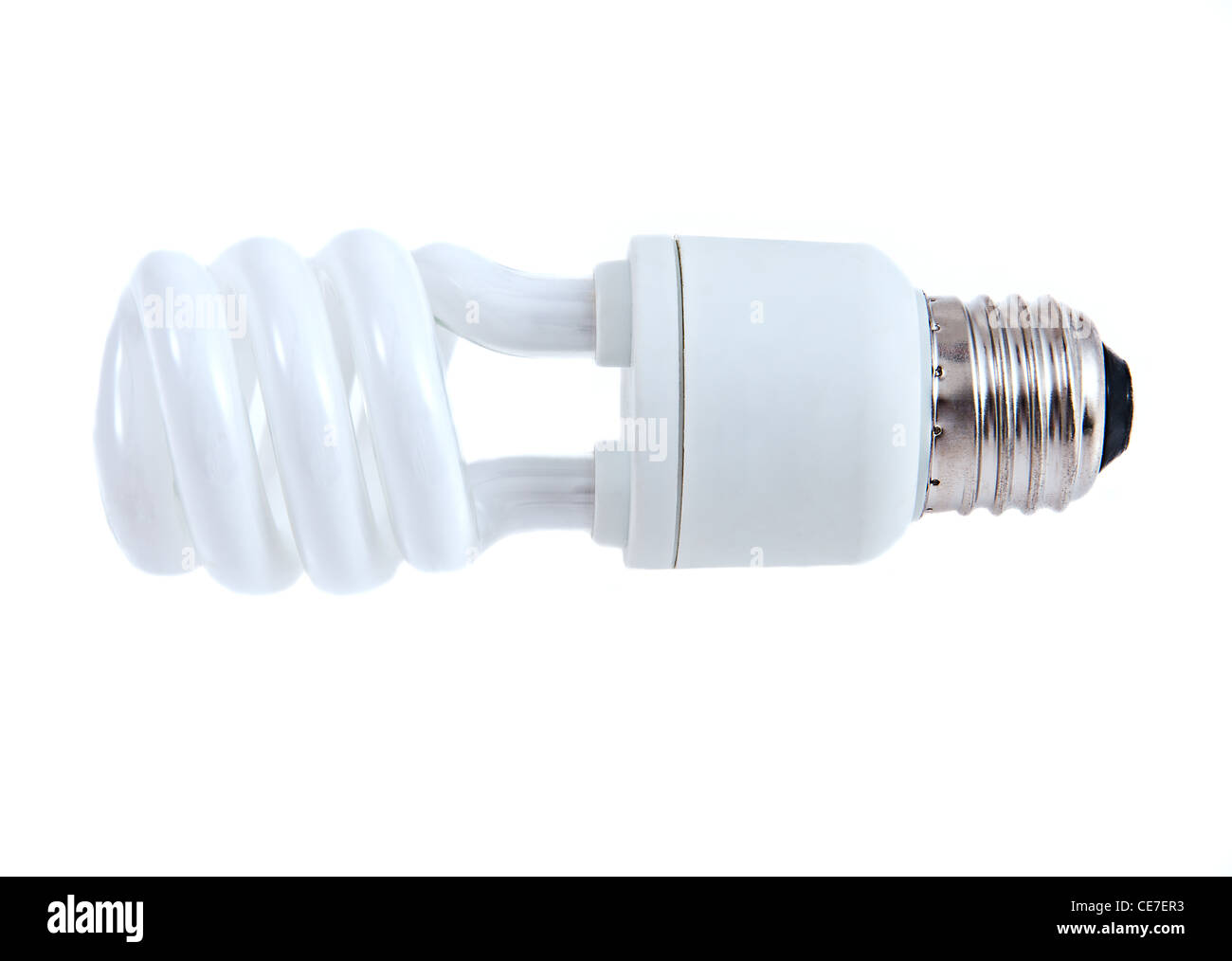 New style light bulb on white Stock Photo - Alamy