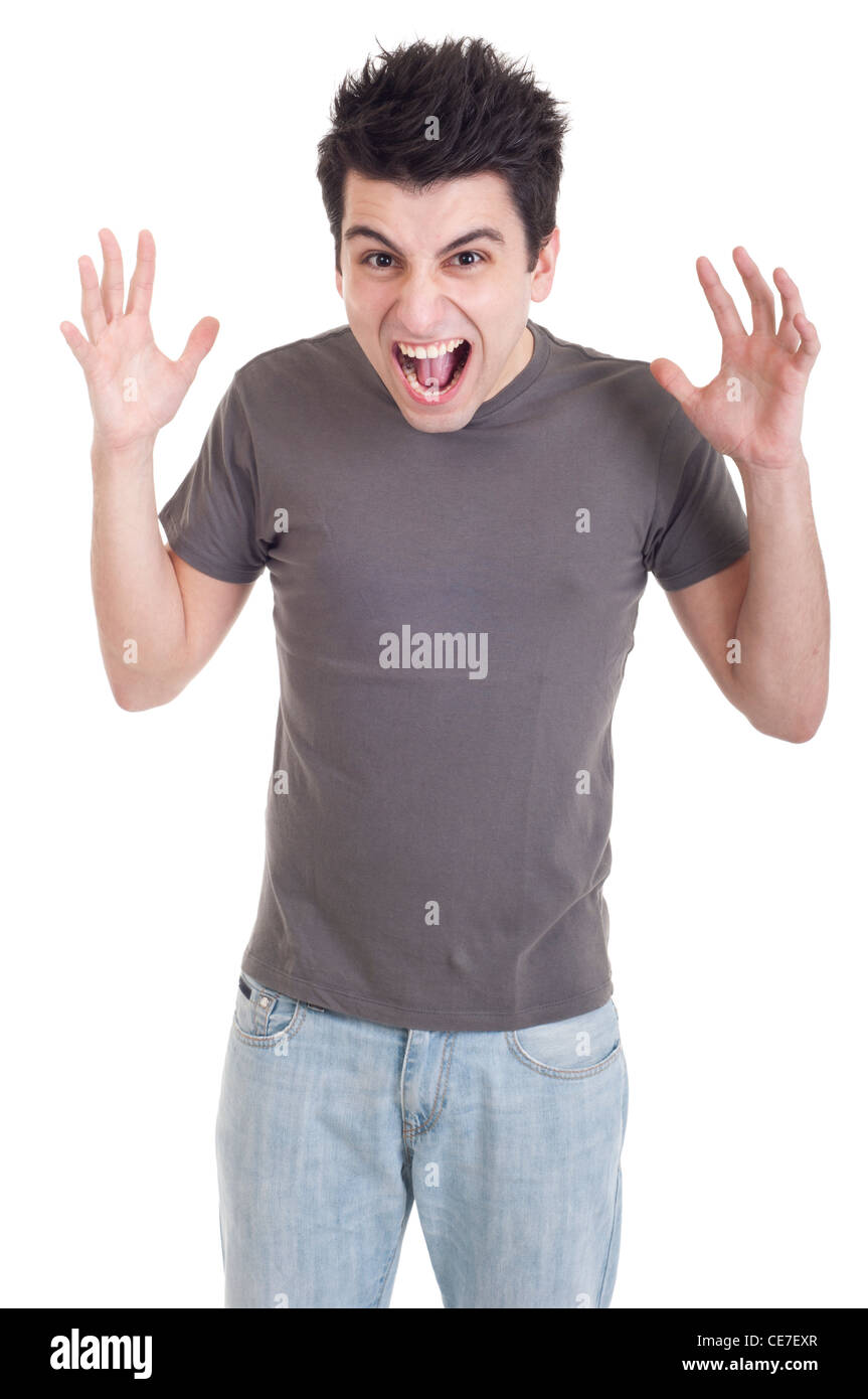 Mad guy angry man hi-res stock photography and images - Alamy