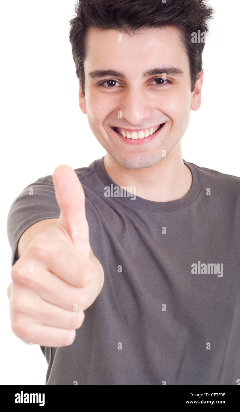 Man showing thumbs up Stock Photo - Alamy