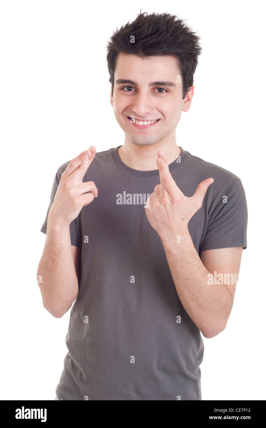 Promise fingers crossed hi-res stock photography and images - Alamy