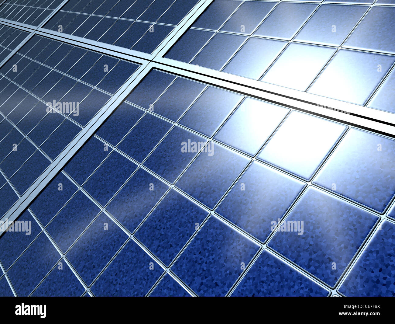 Blue Solar energy power panel Stock Photo - Alamy