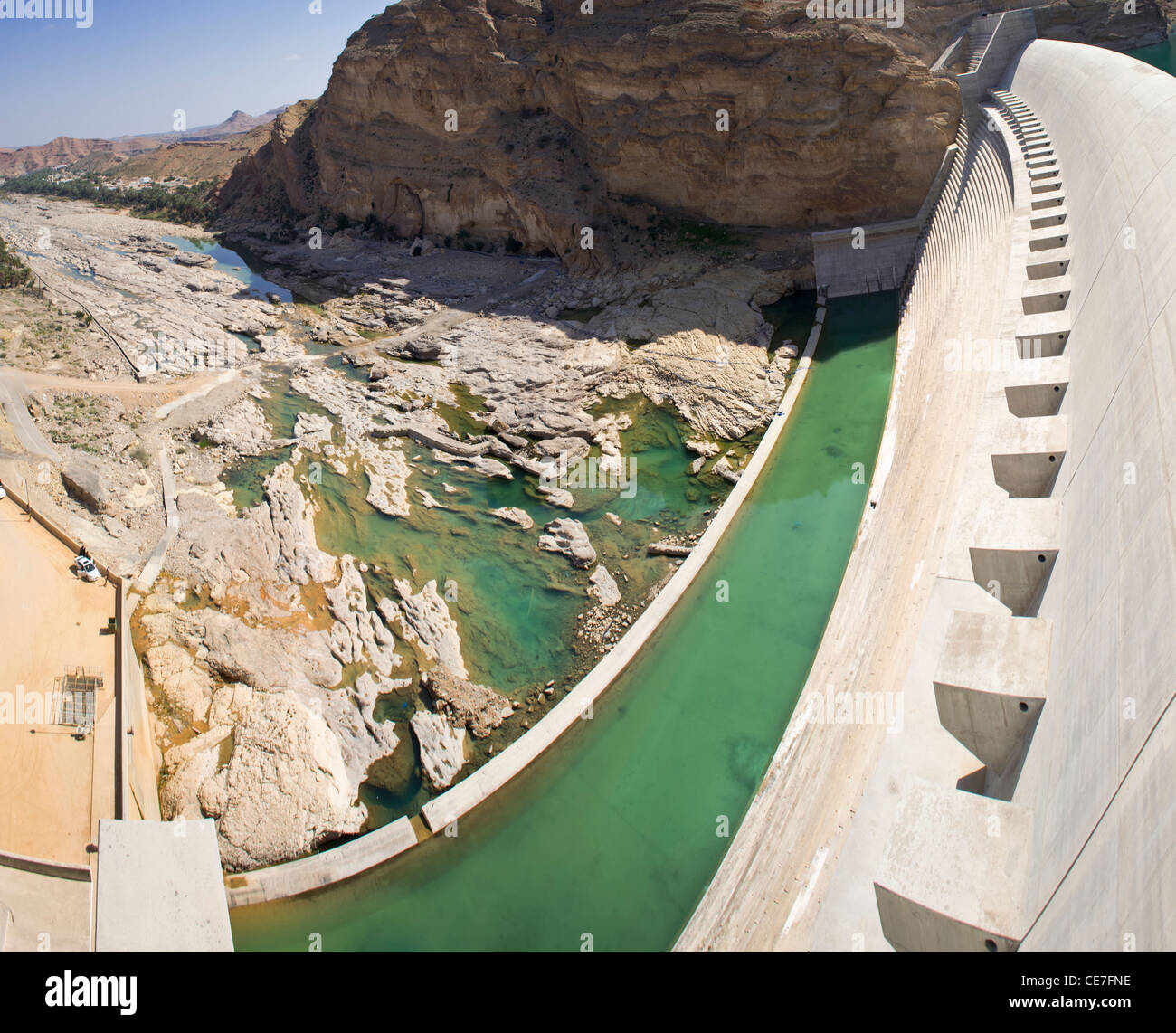 Dam at Wadi Dayqah, Oman Stock Photo - Alamy