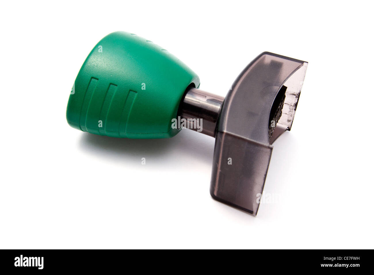 Green stamp isolated on white background Stock Photo - Alamy