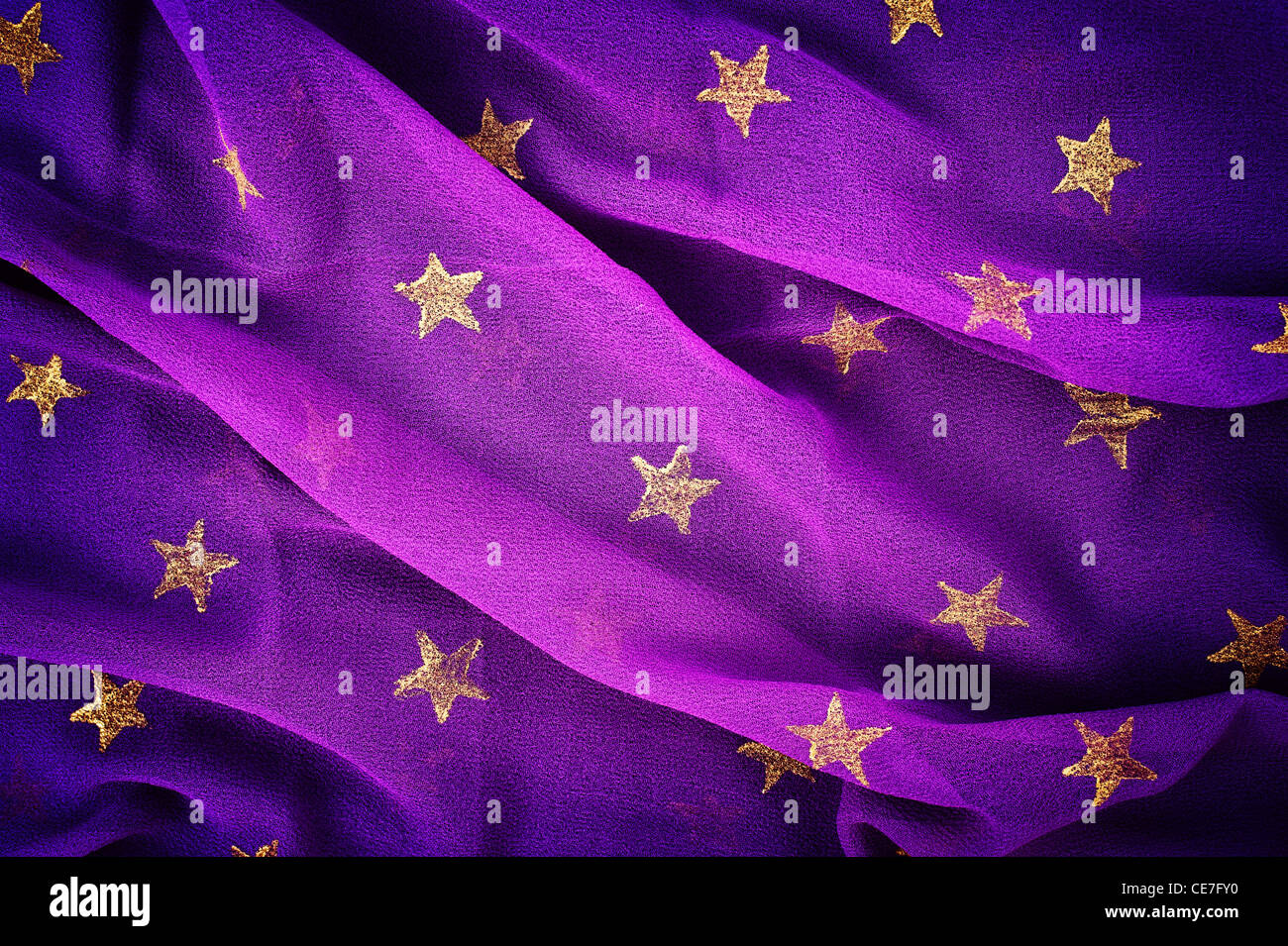 Purple And Gold Fabric