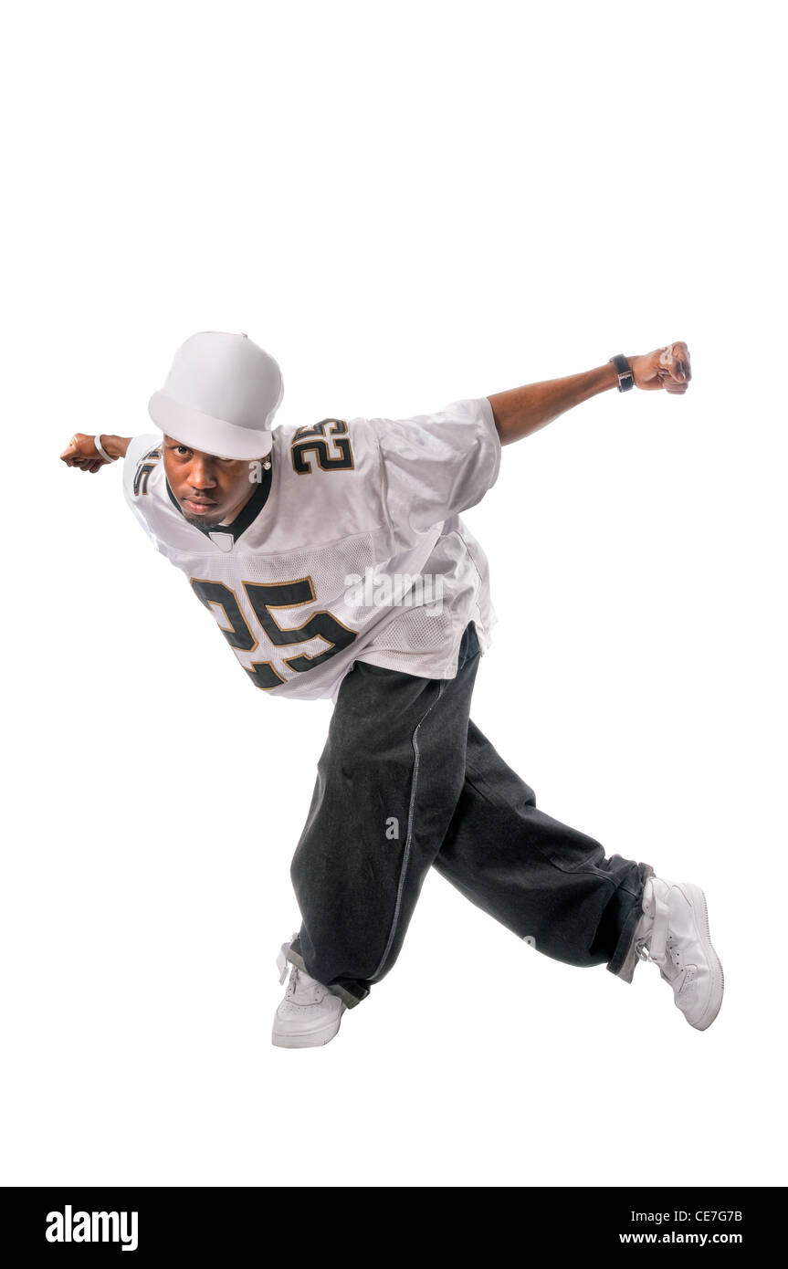 Cool young hip-hop dancer making a move Stock Photo - Alamy