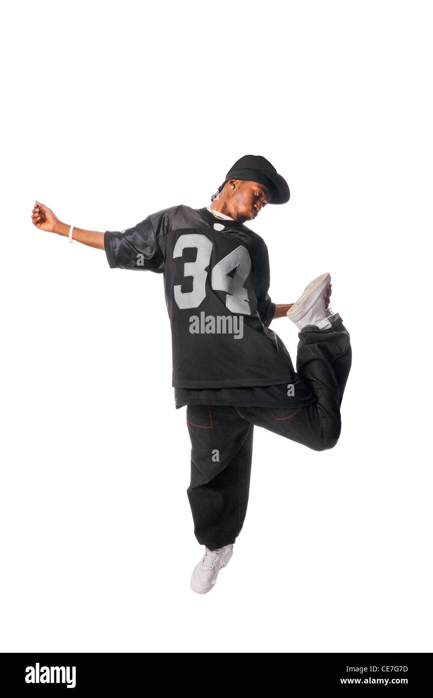 Cool young hip-hop dancer making a move Stock Photo - Alamy