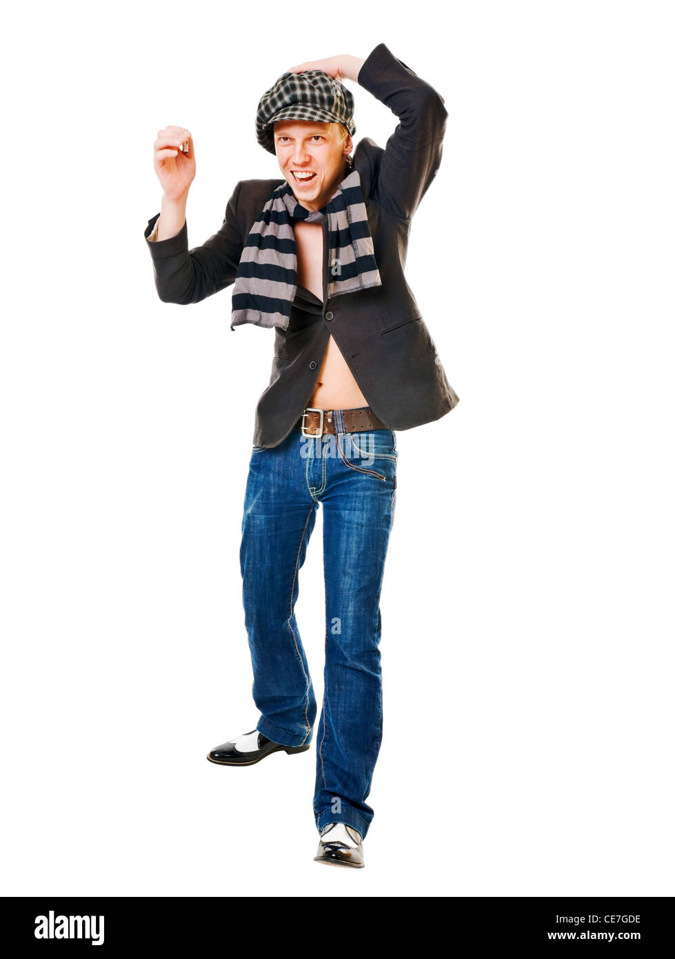Young man isolated on white Stock Photo - Alamy