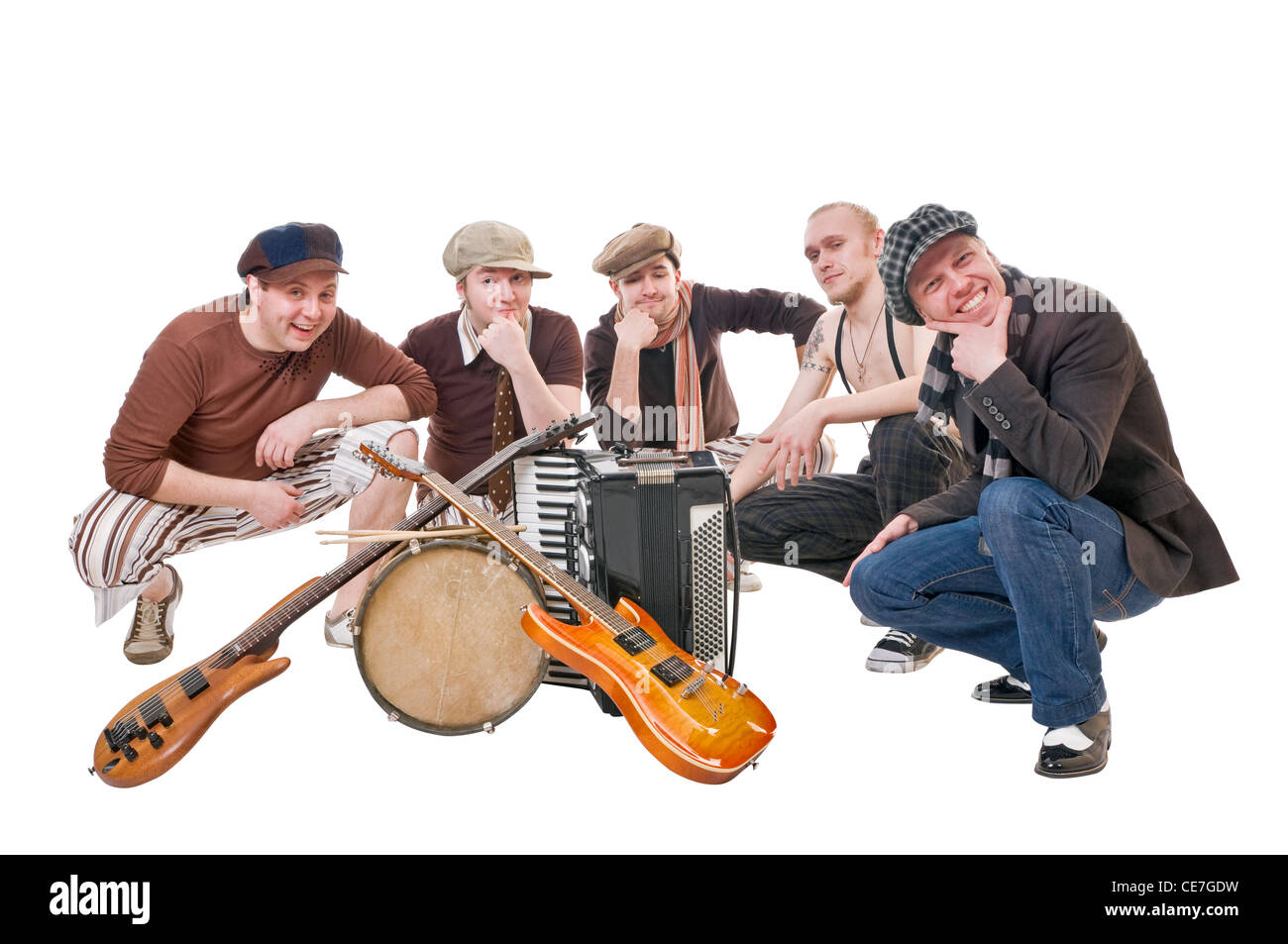 Musical band performing on Cut Out Stock Images & Pictures - Alamy