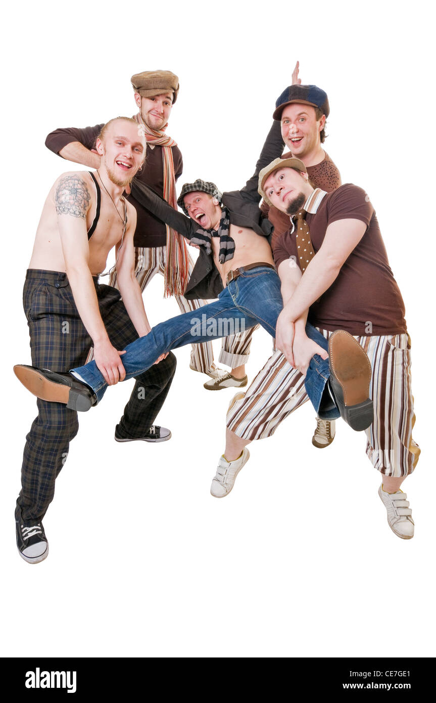 cool looking young men isolated on white background Stock Photo - Alamy