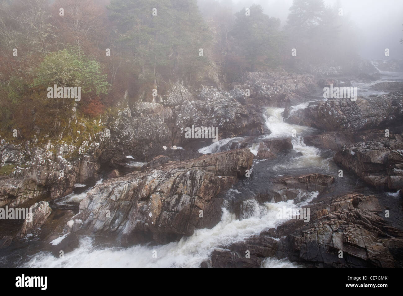 Scottish highlands on misty day hi-res stock photography and images - Alamy
