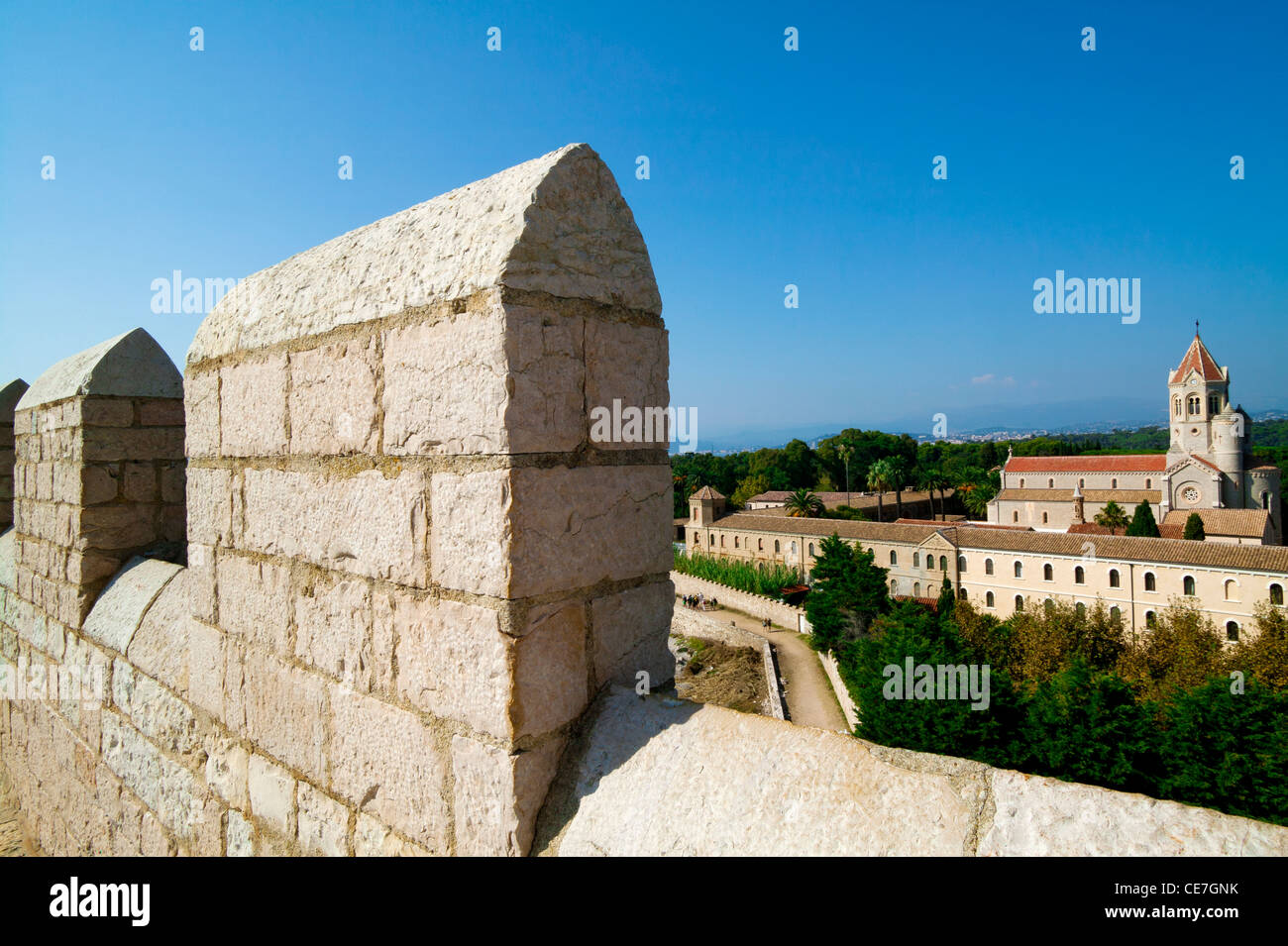 The Saint-Honorat Island's Monastery, Var,France Stock Photo - Alamy