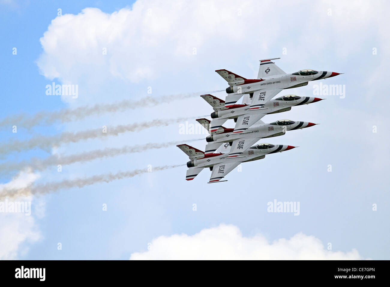 the thunderbirds US airforce display team Stock Photo - Alamy
