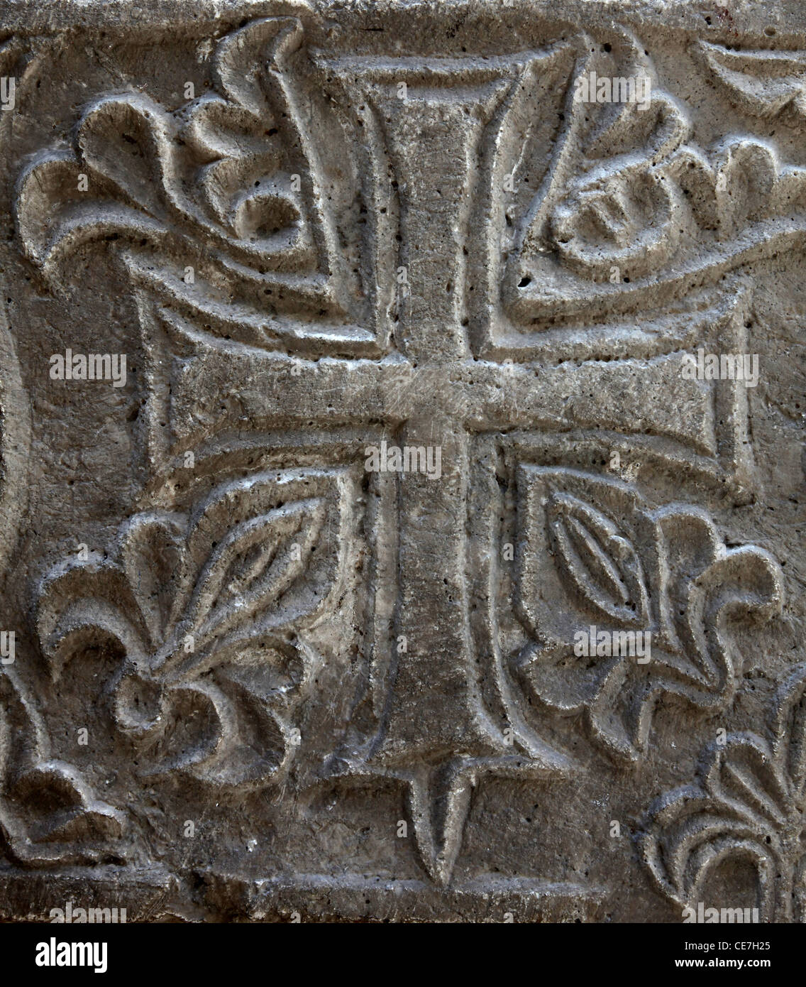 Medieval cross stone Stock Photo - Alamy