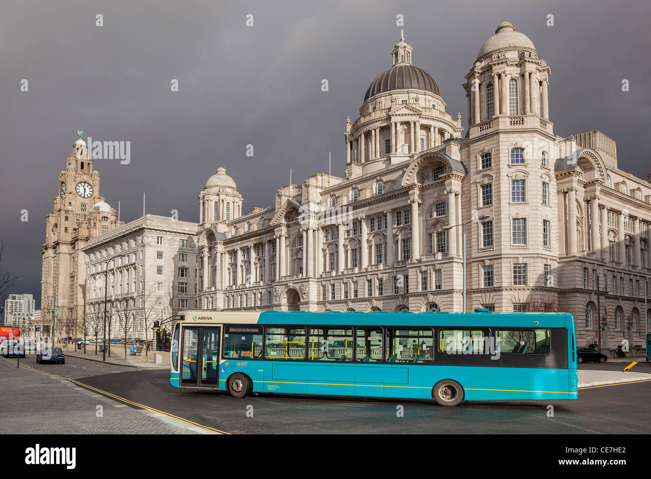 Liverpool pierhead waterfront Stock Photo - Alamy