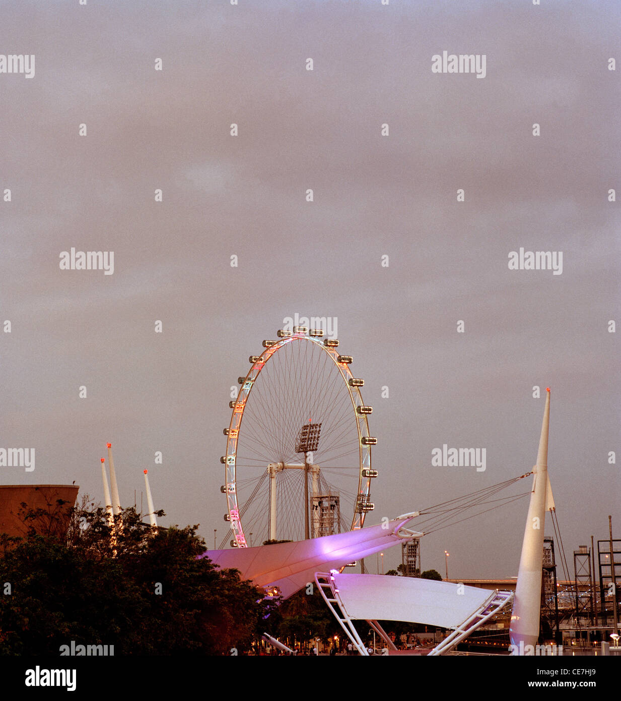 Singapore flyer ferris wheel hi-res stock photography and images - Alamy