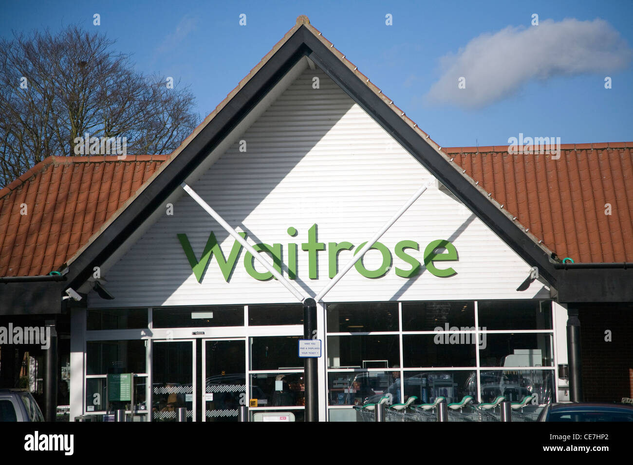 Waitrose shop Saxmundham, Suffolk, England Stock Photo - Alamy