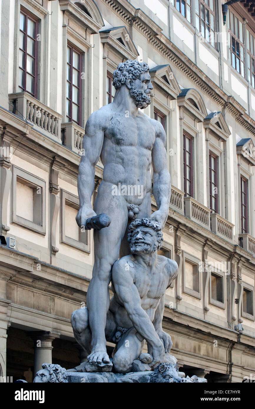 Hercules and Cacus statue, Florence Stock Photo - Alamy