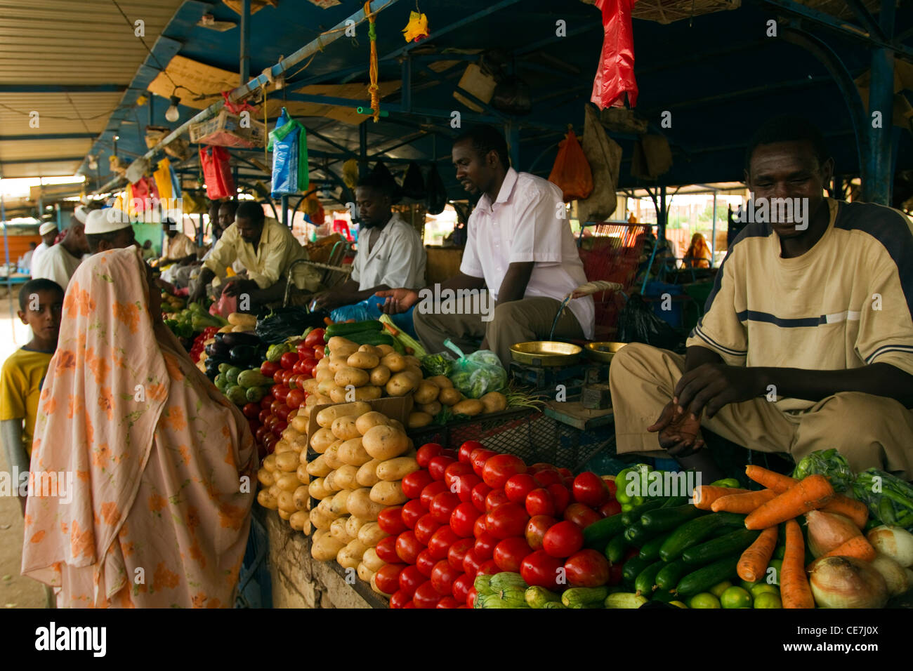 Food market in Khartoum Sudan Stock Photo - Alamy