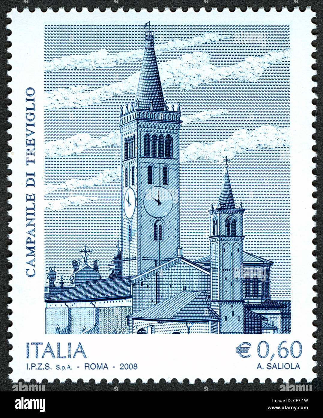 On 30 August 2008, the Italian Post Office, have issued a stamp ...