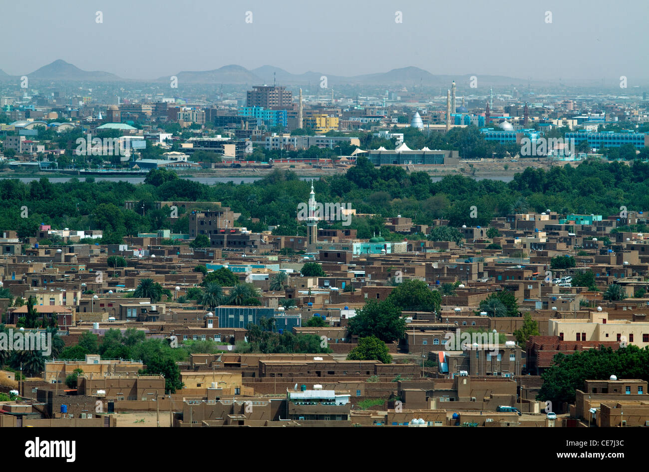 Scenic view of Khartoum and Nile River Sudan Stock Photo - Alamy