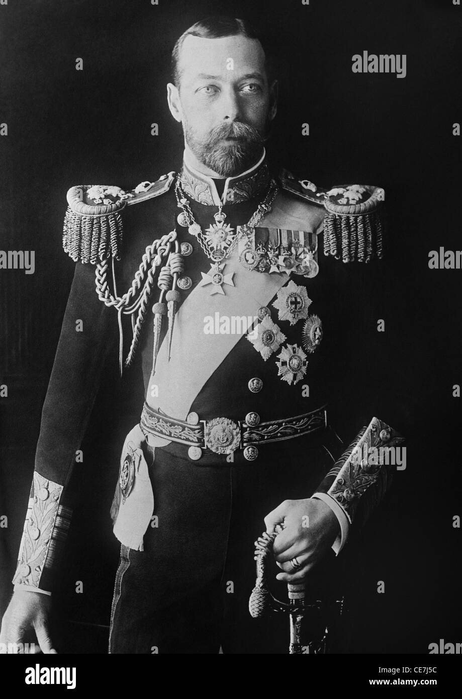 Vintage portrait photo of King George V Stock Photo - Alamy