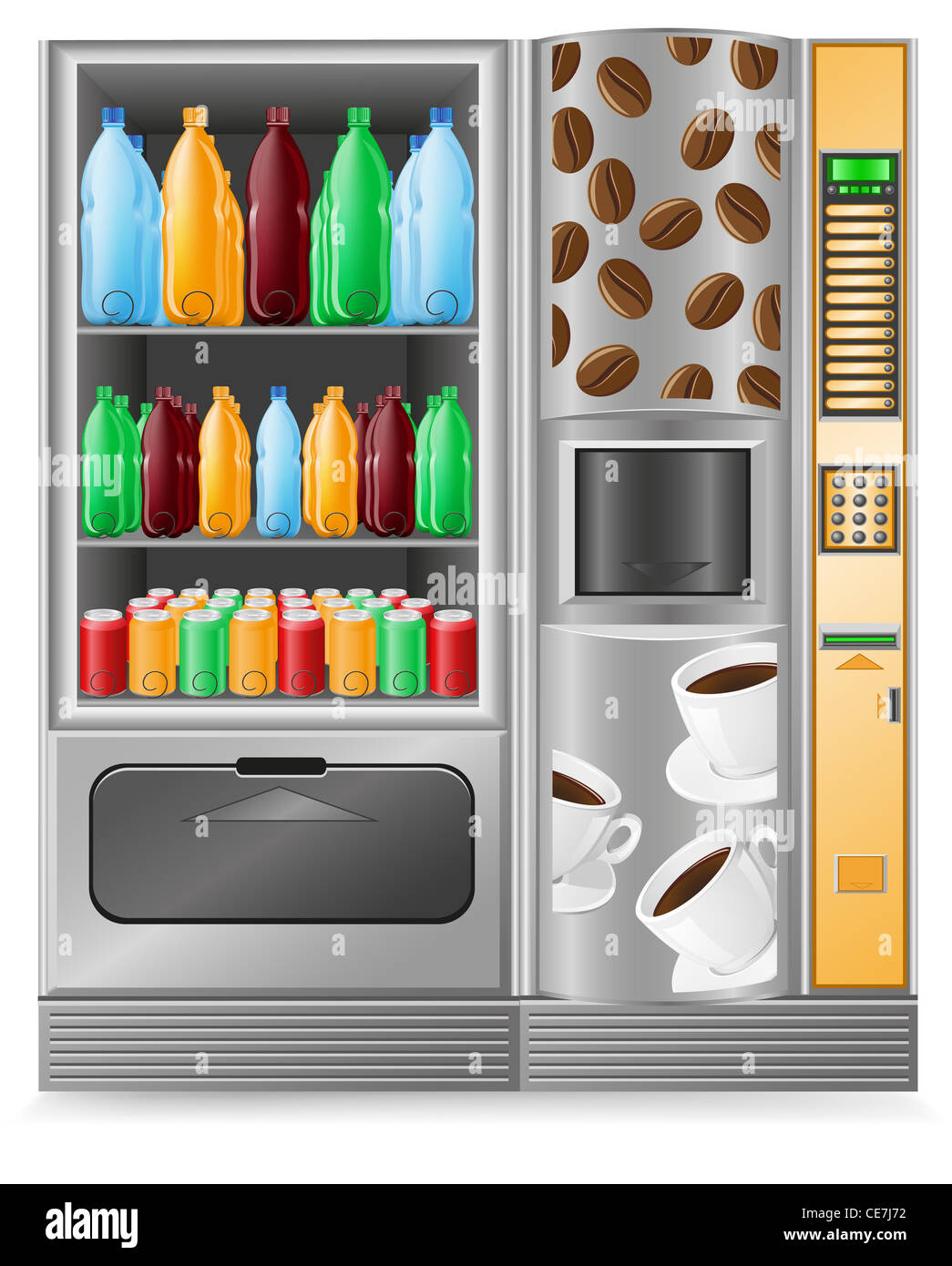 Hot cold vending machine Cut Out Stock Images & Pictures - Alamy