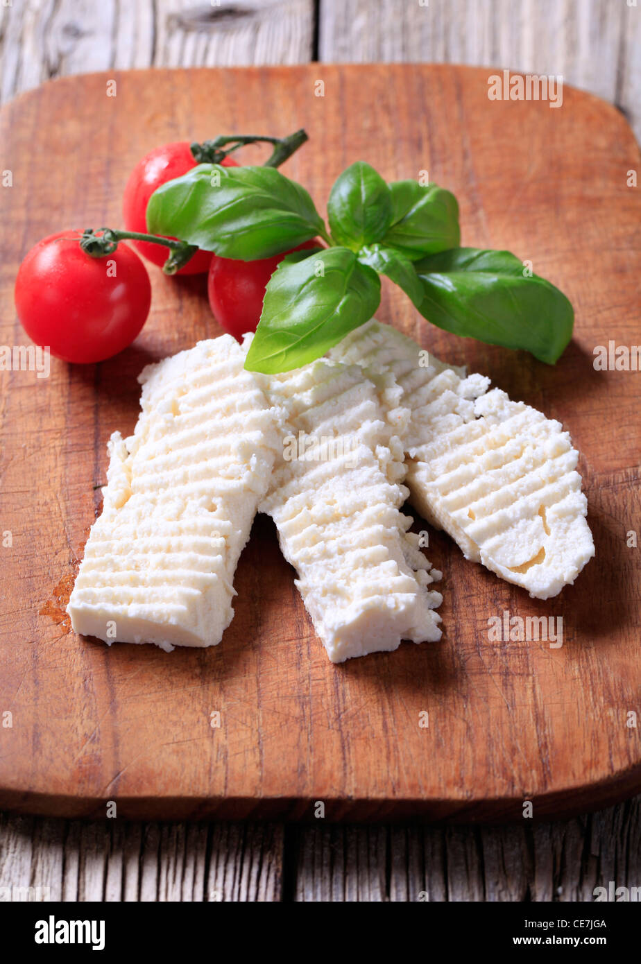 Feta cheese slices hi-res stock photography and images - Alamy